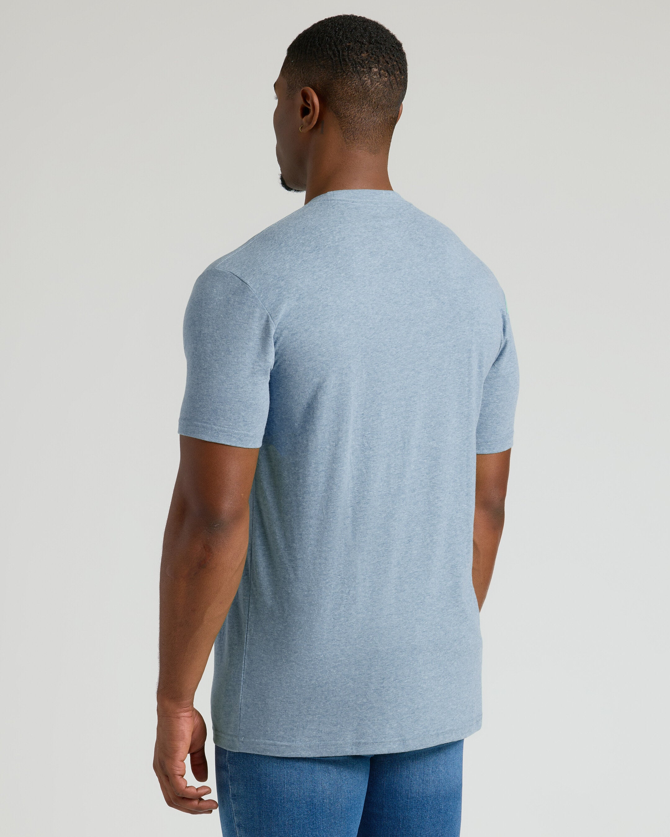 Heather Indigo Tall Straight Hem Crew Neck T-Shirt | Heather Indigo ...