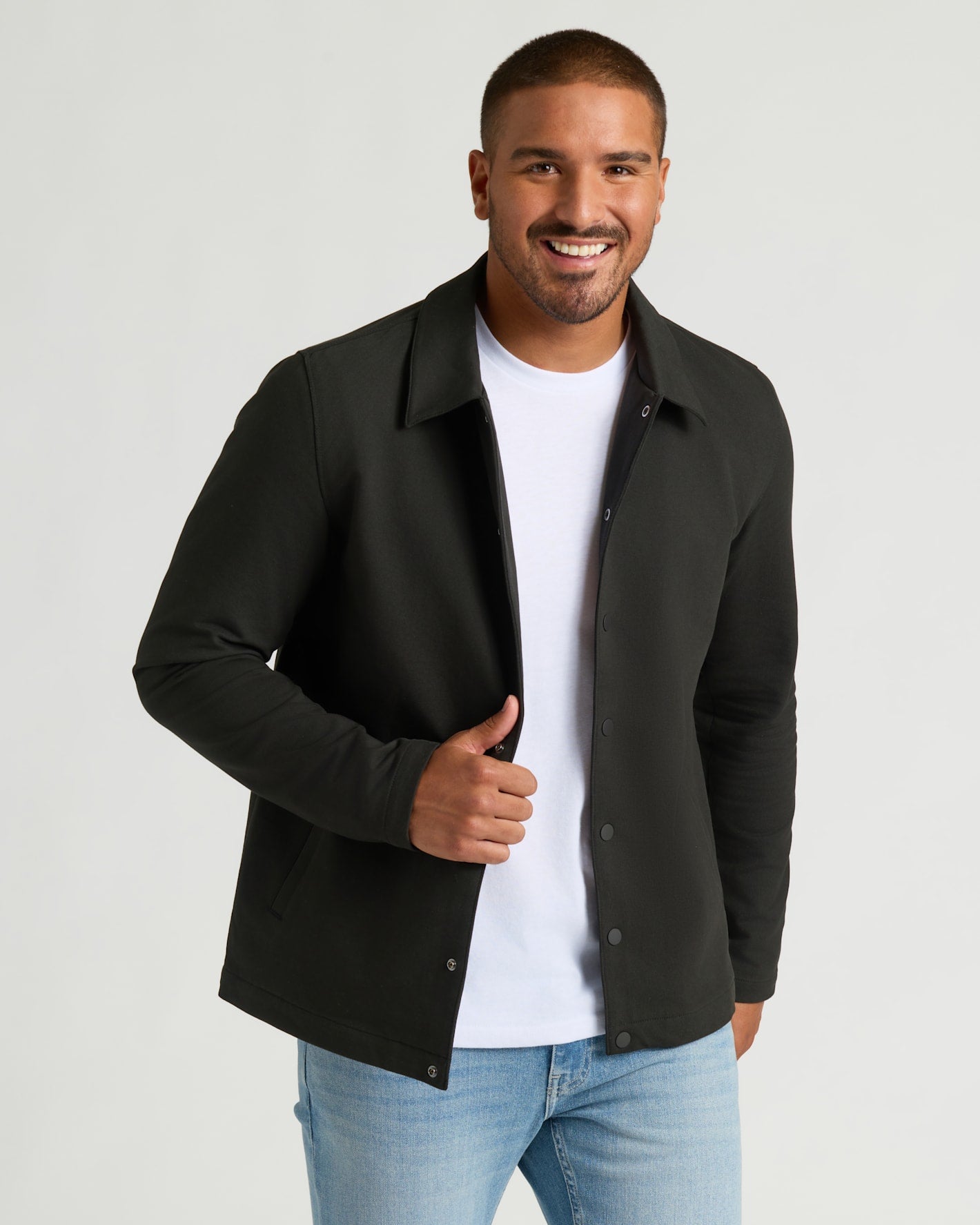 casual black jacket