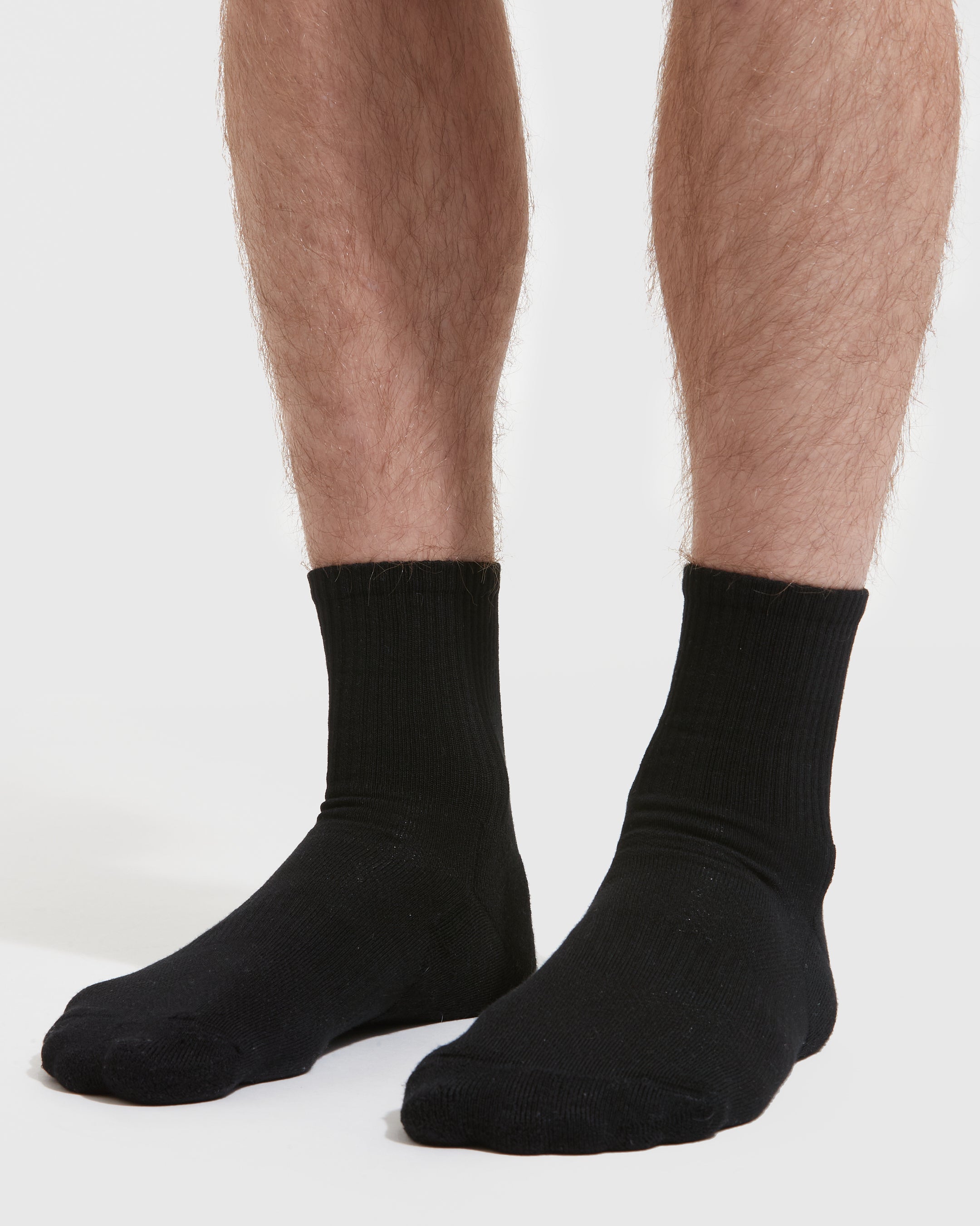 Black Half Crew Socks 6-Pack | Black Half Crew Socks 6-Pack | True Classic