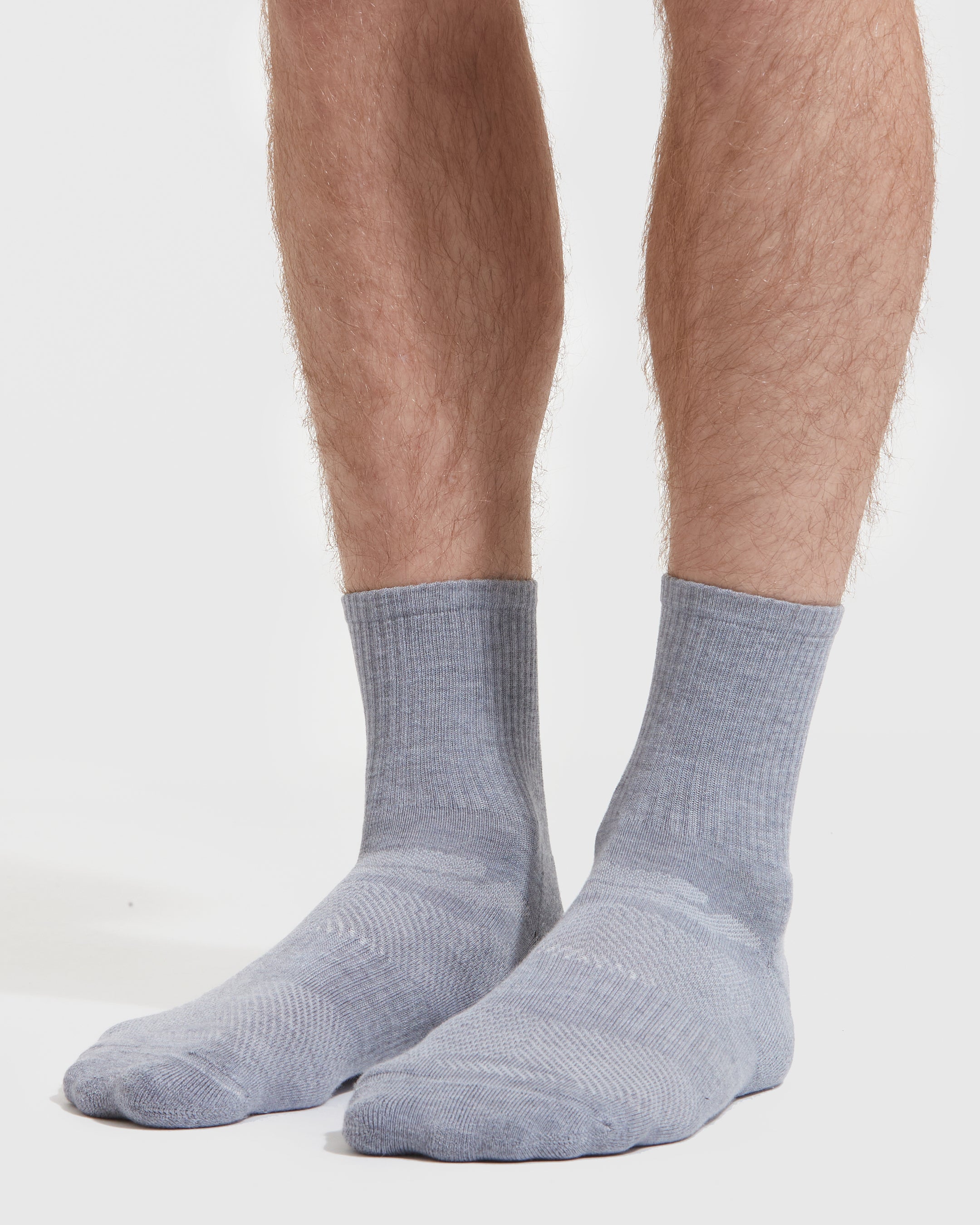 Heather Gray Half Crew Socks 12-Pack | Heather Gray Half Crew Socks 12 ...