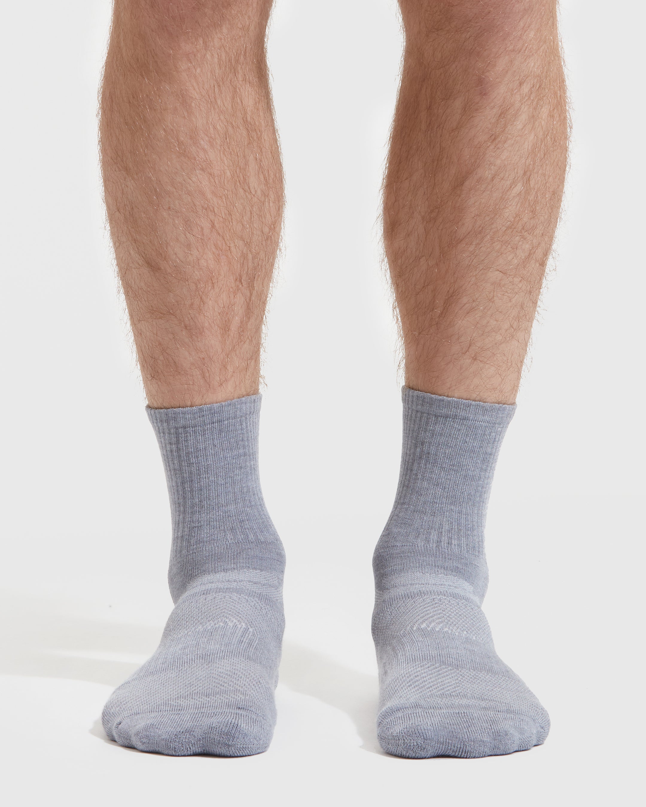 Heather Gray Half Crew Socks 6-Pack | Heather Gray Half Crew Socks 6 ...