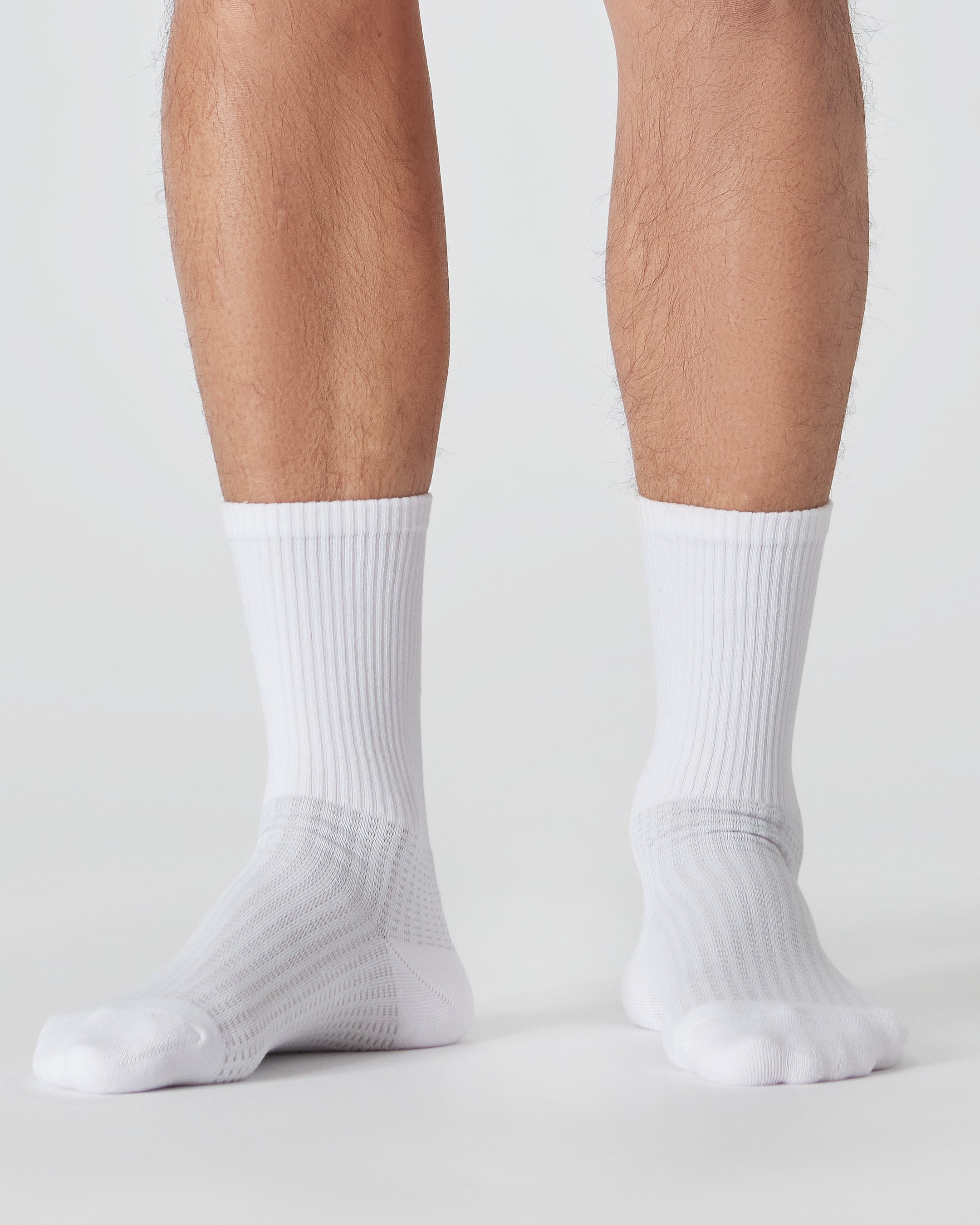 White Active Crew Socks 3-Pack | White Active Crew Socks 3-Pack | True ...