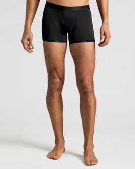 Black Boxer Trunks W/ Fly 3-Pack – True Classic