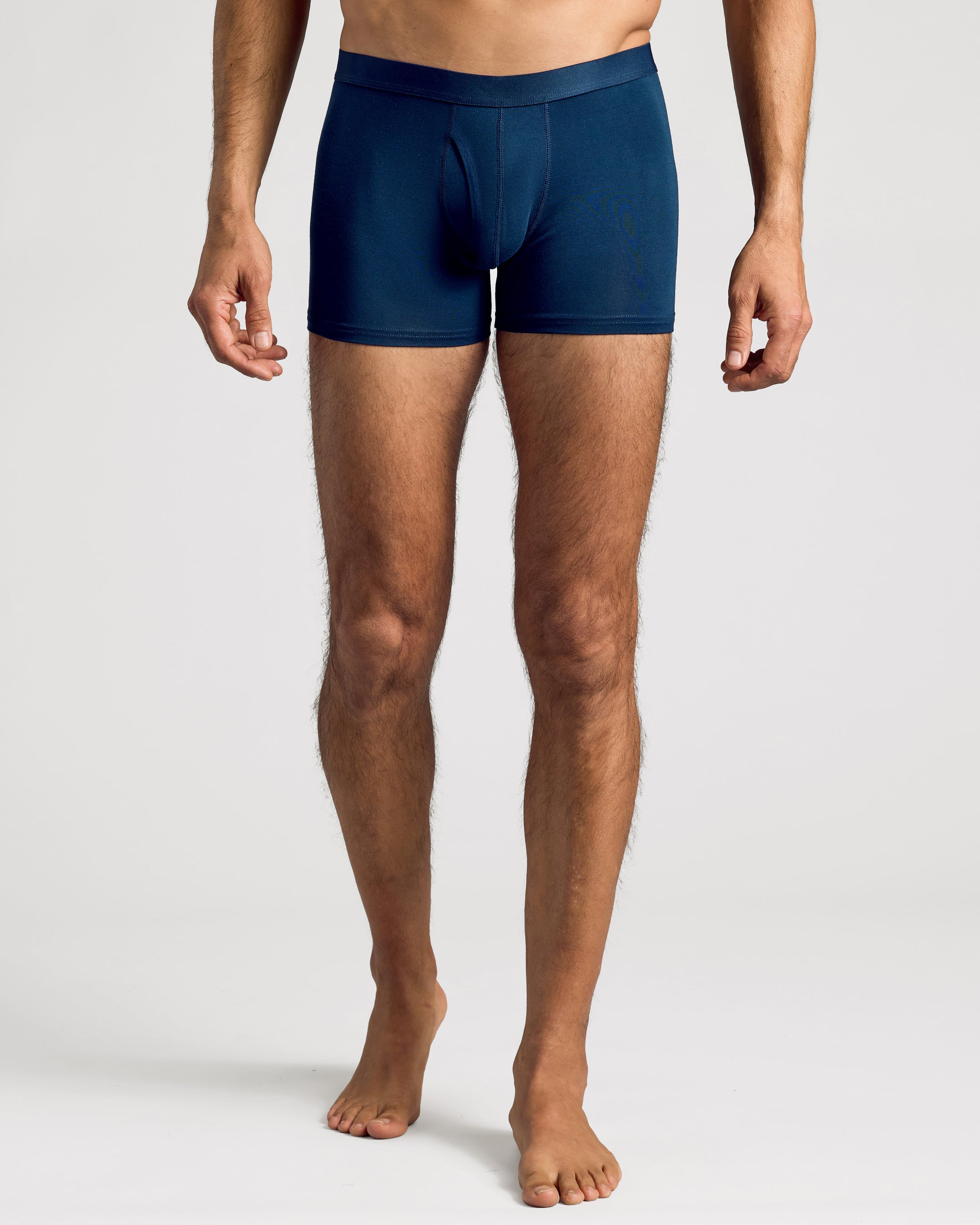 Navy Boxer Trunks W/ Fly 3-Pack – True Classic