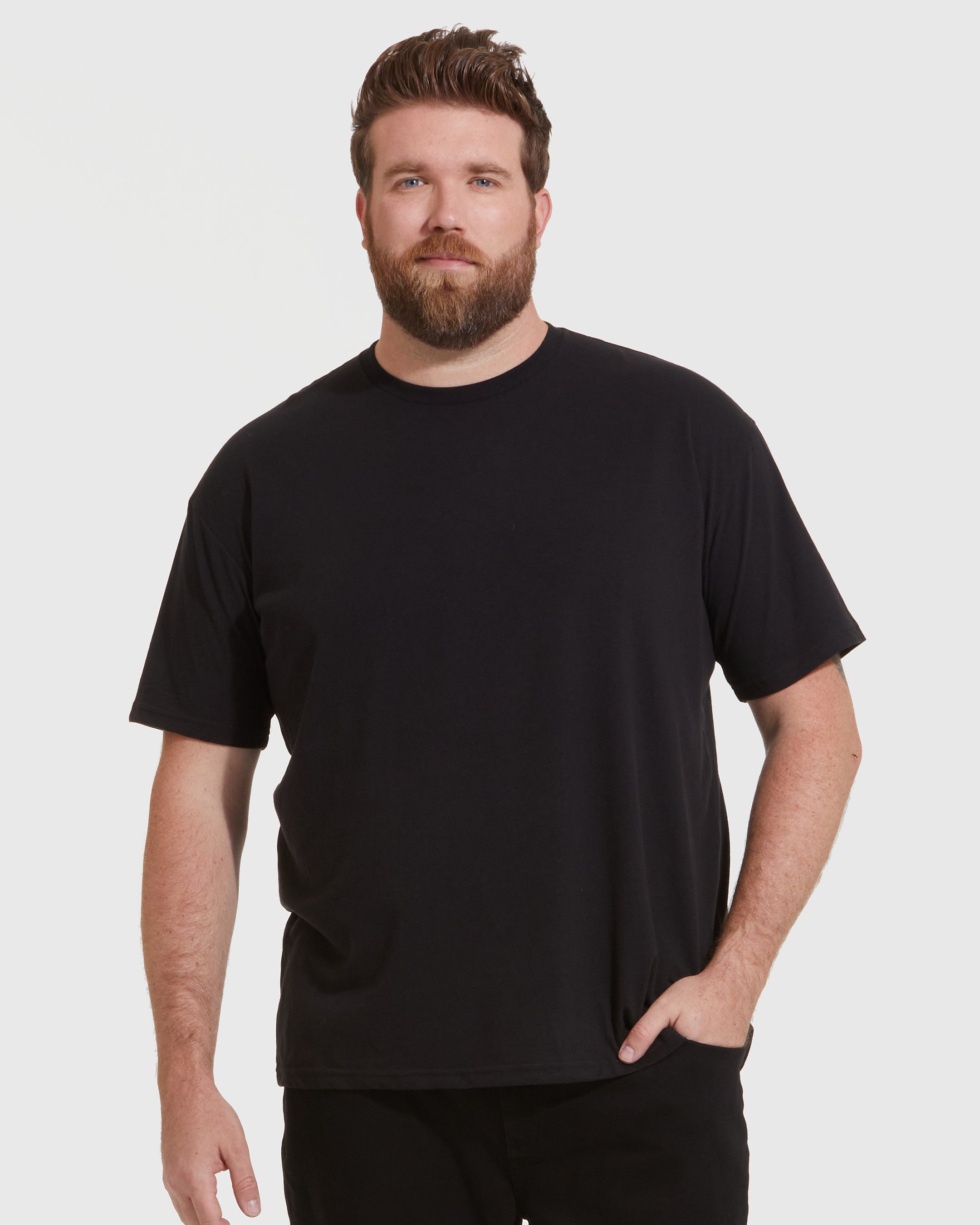 Men’s Black Crew Neck T-Shirt - True Classic