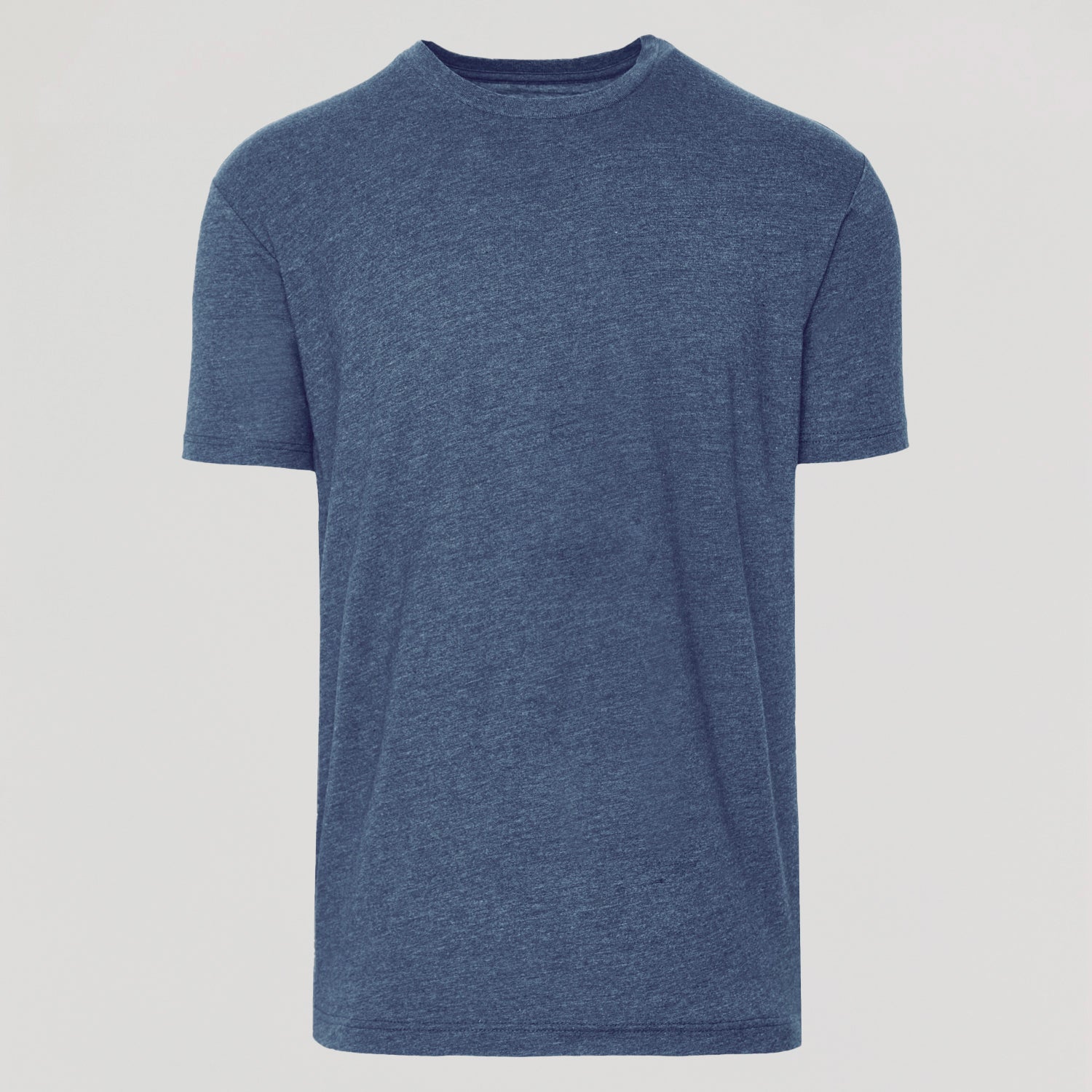 Men's Heather Navy Blue Classic Short Sleeve Crew Neck T-Shirt - True ...