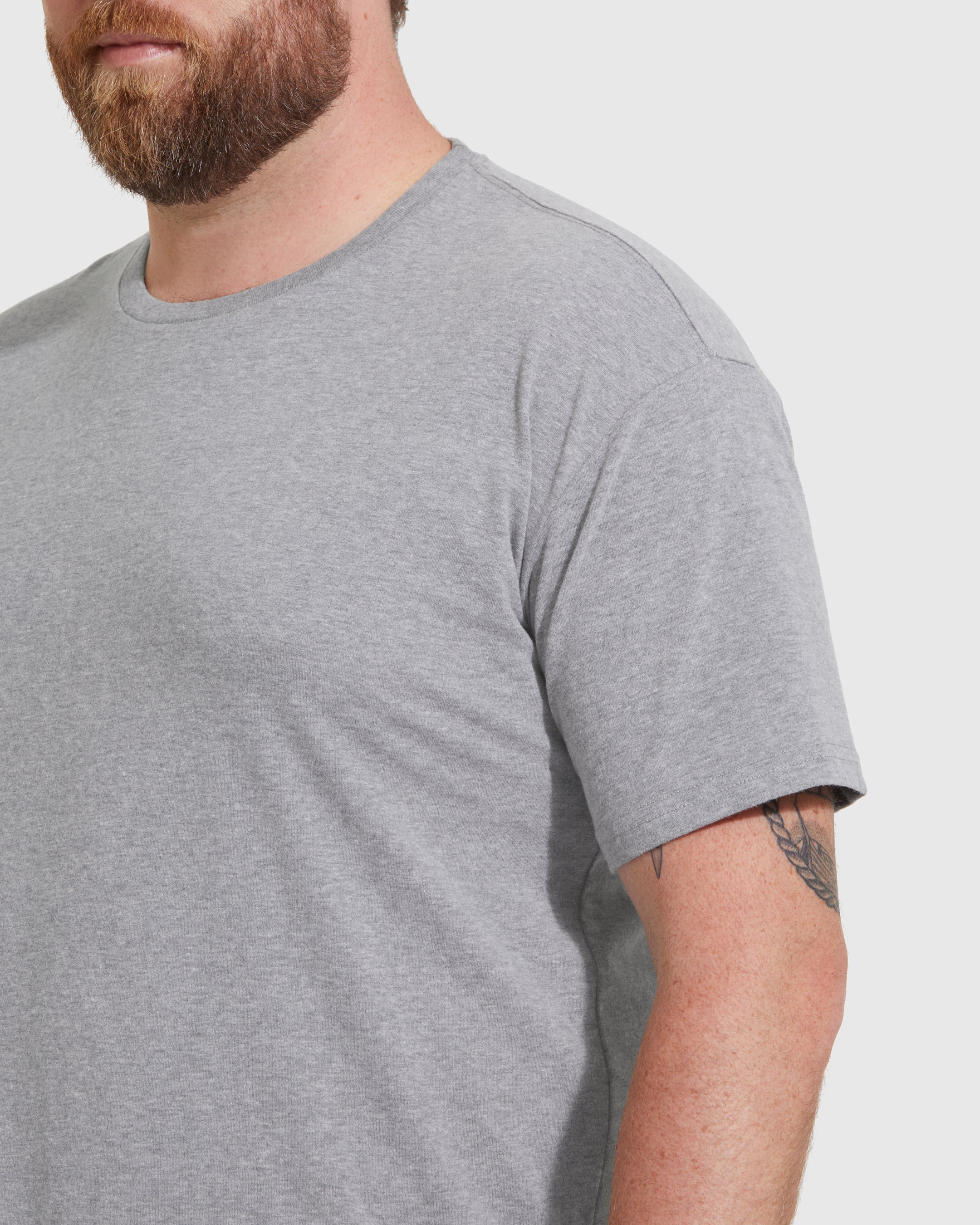 Heather Gray Crew Neck T-Shirt – True Classic