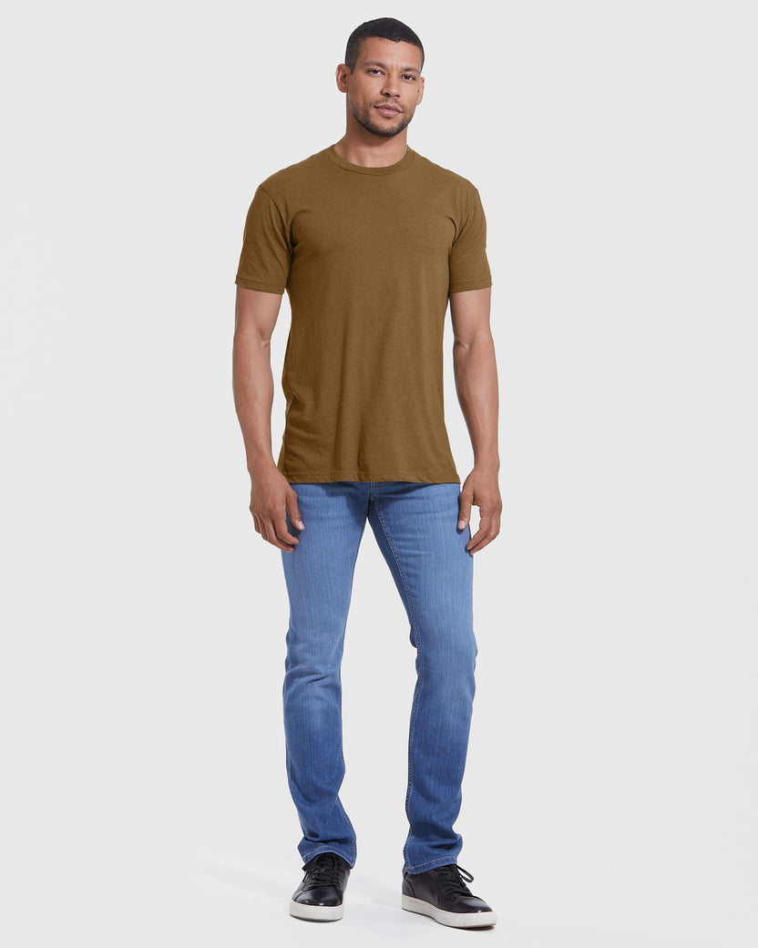 Tan 499 Classic Short Sleeve Crew Neck T-Shirt – True Classic