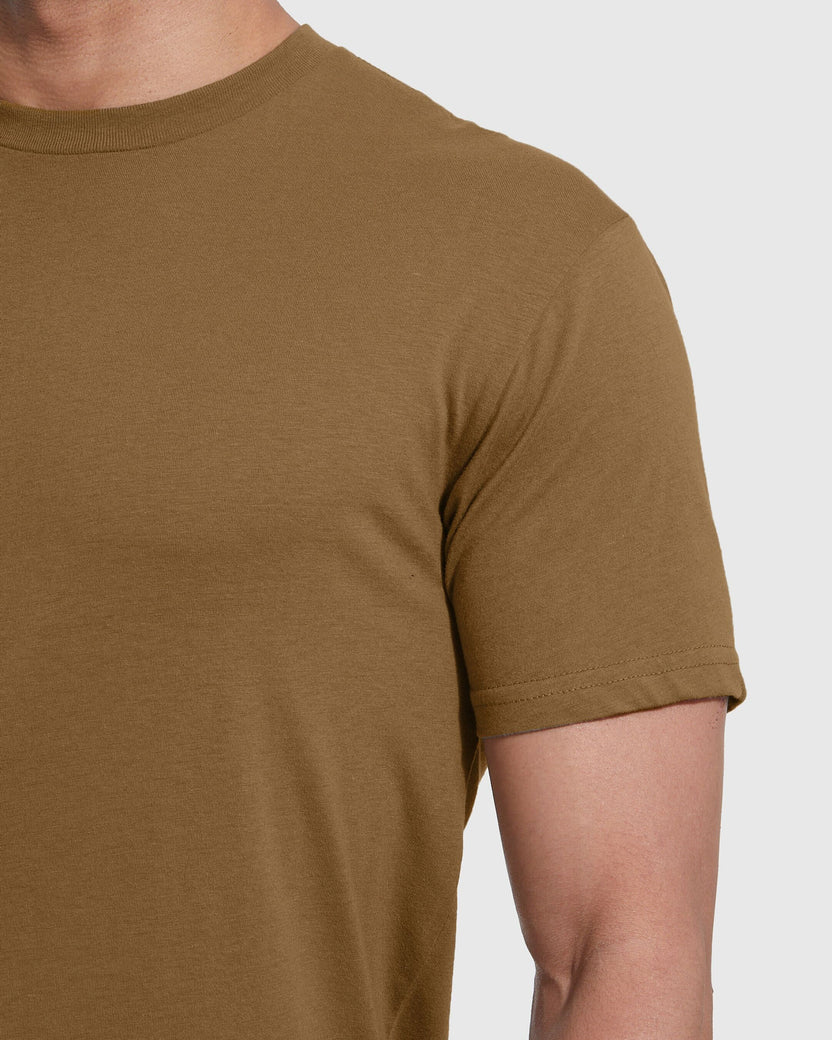 Tan 499 Classic Short Sleeve Crew Neck T-Shirt – True Classic