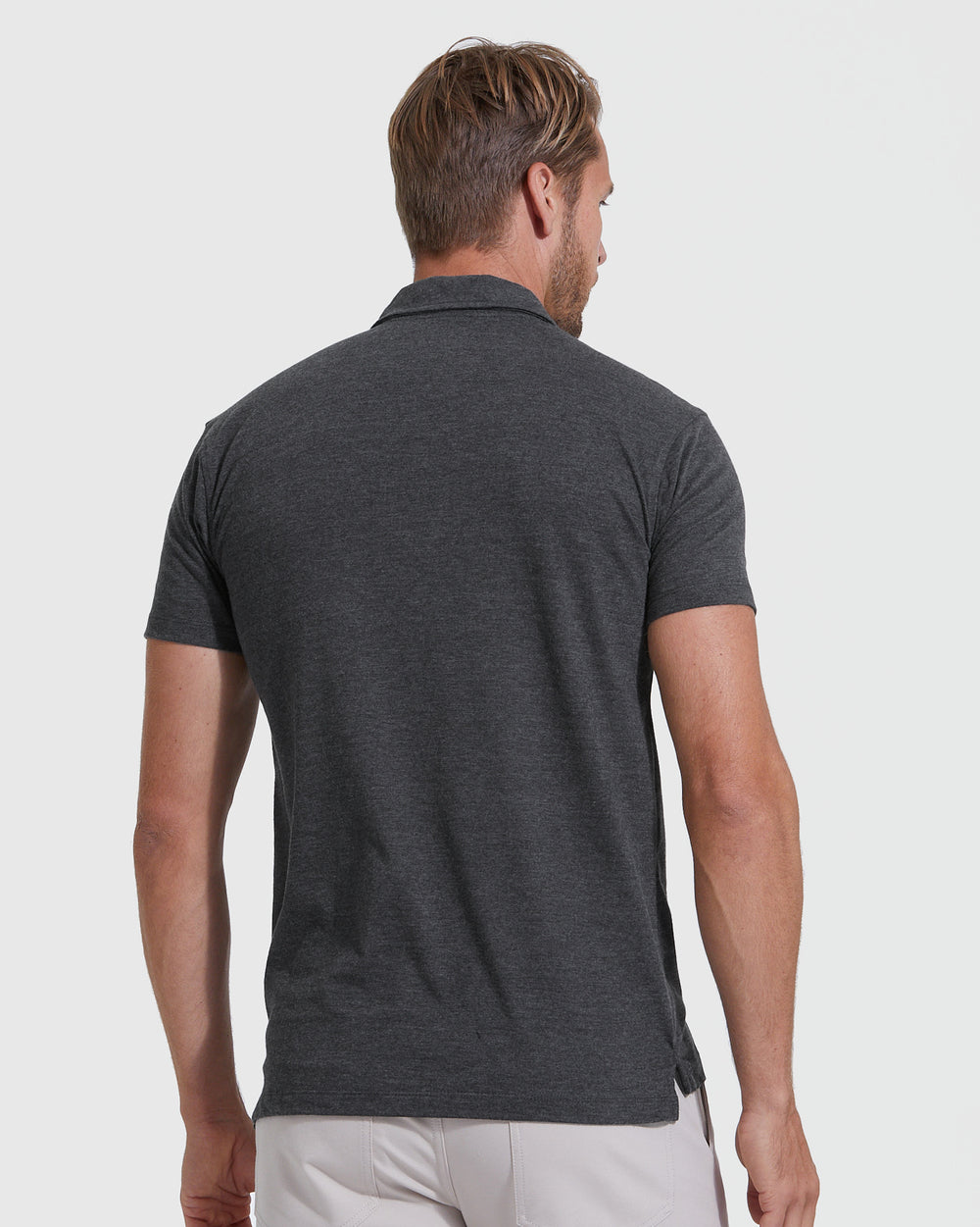 Charcoal Heather Gray Polo