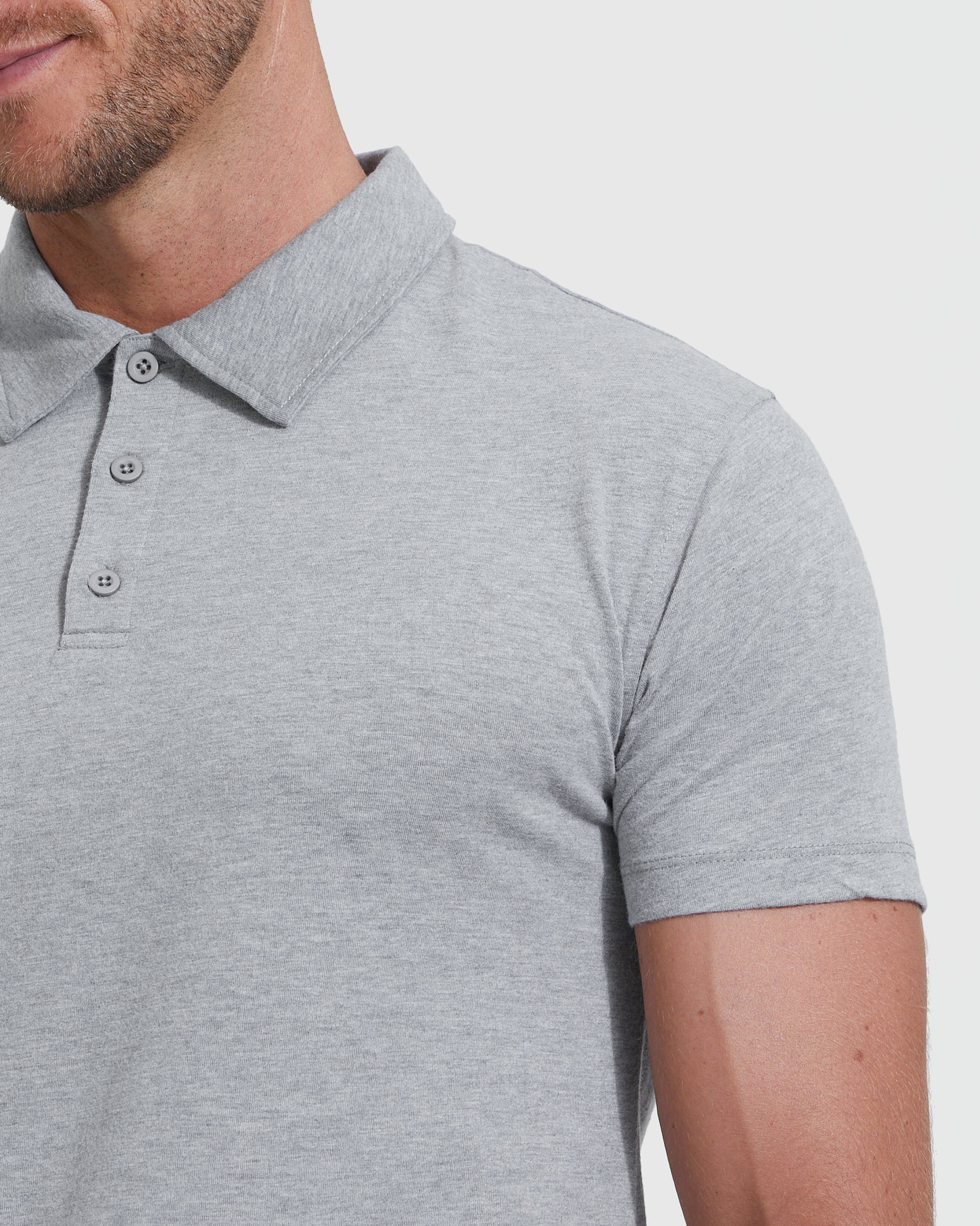 Heather Gray Polo – True Classic