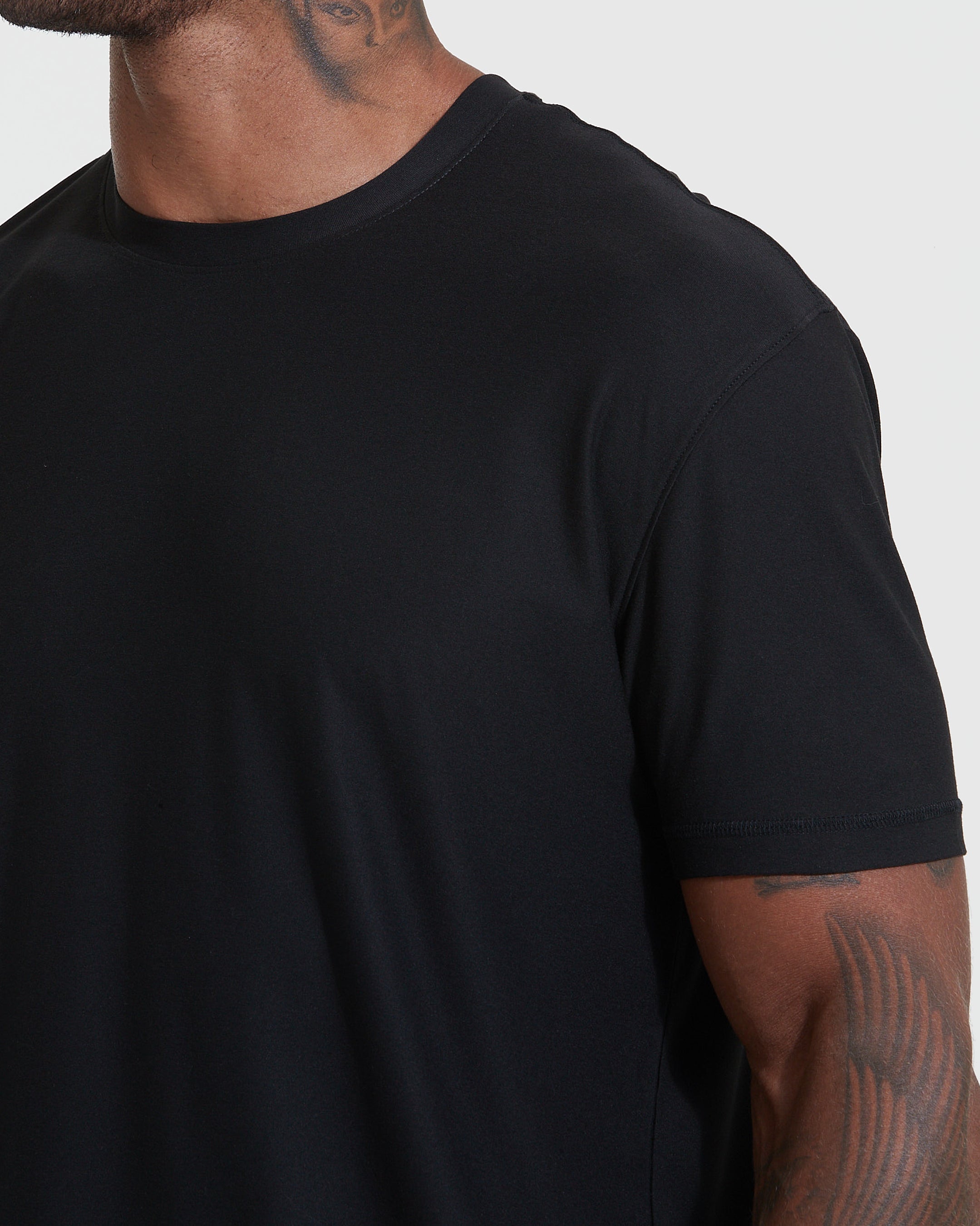 Black Active Crew Neck T-Shirt | Black Active Crew Neck T-Shirt | True ...