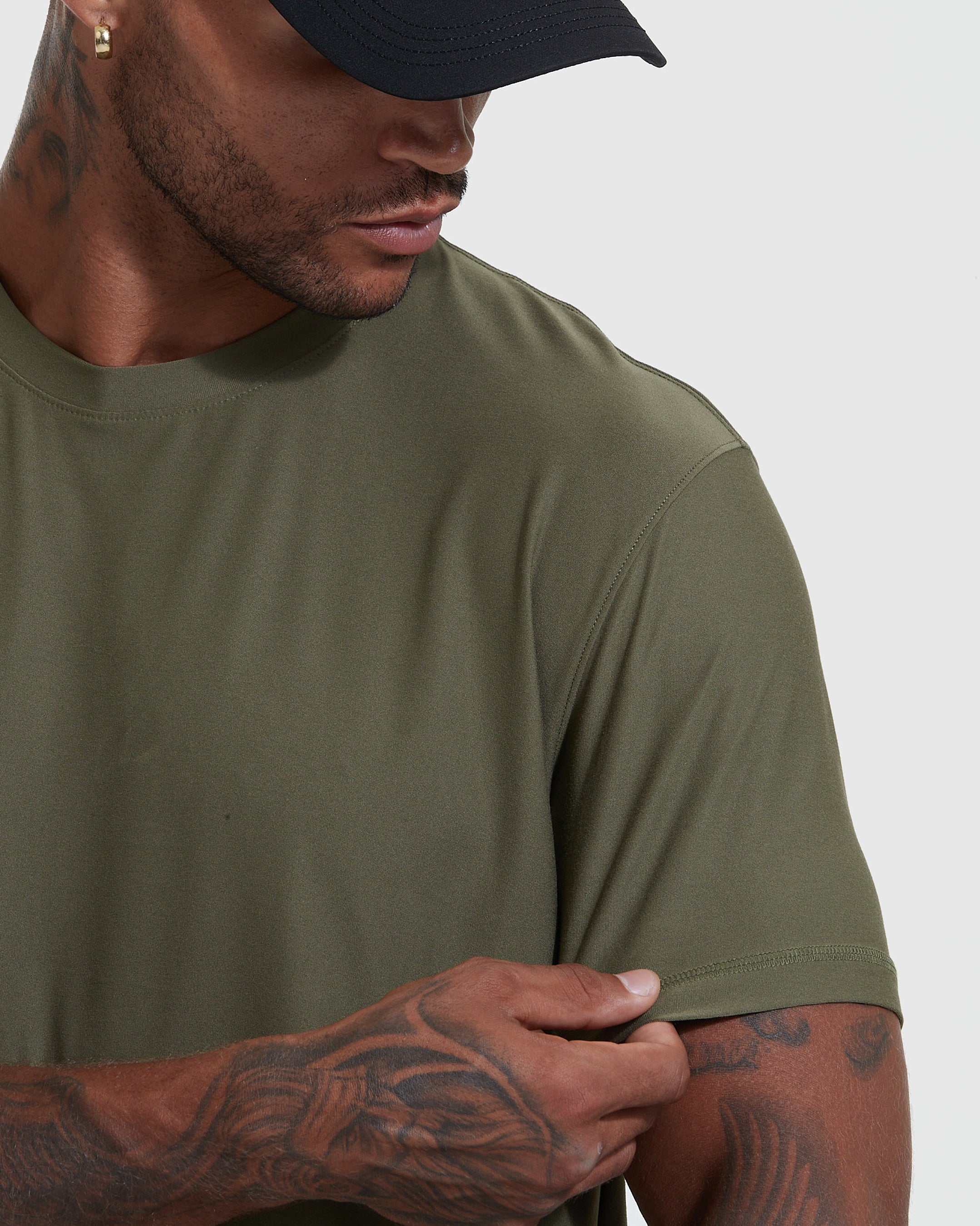 Military Green Active Crew Neck | Military Green Active Crew Neck ...
