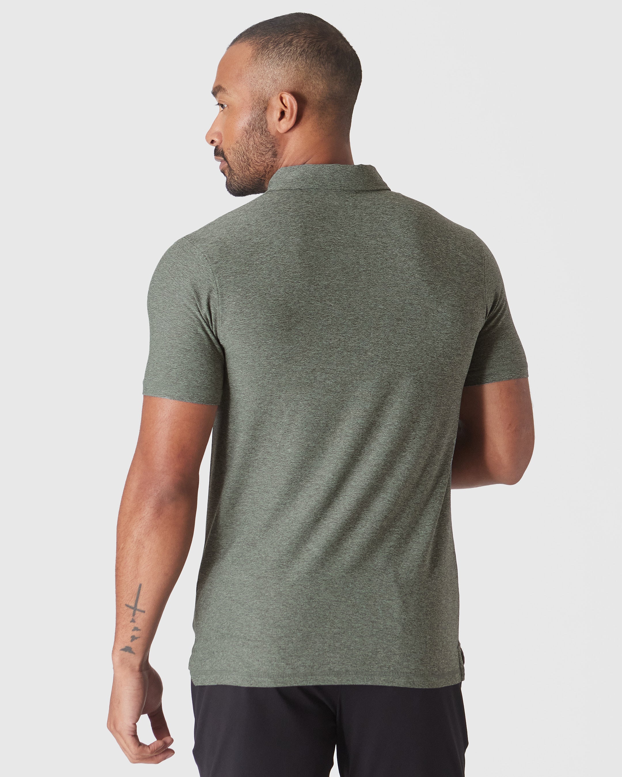 Heather Forest Active Polo | Heather Forest Active Polo | True Classic