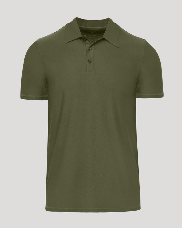Military Green Active Polo | Military Green Active Polo | True Classic