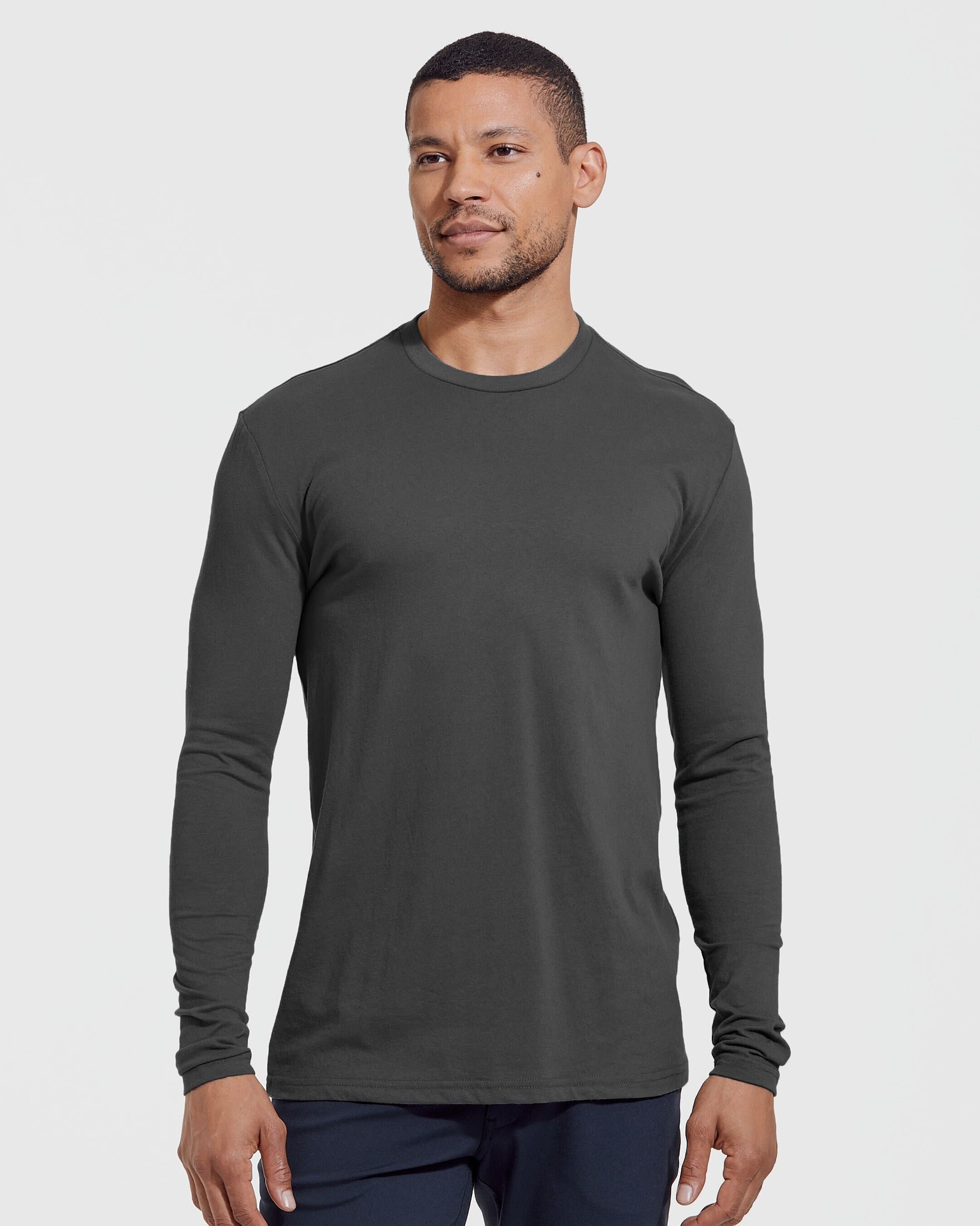 Carbon Crew Neck Long Sleeve – True Classic
