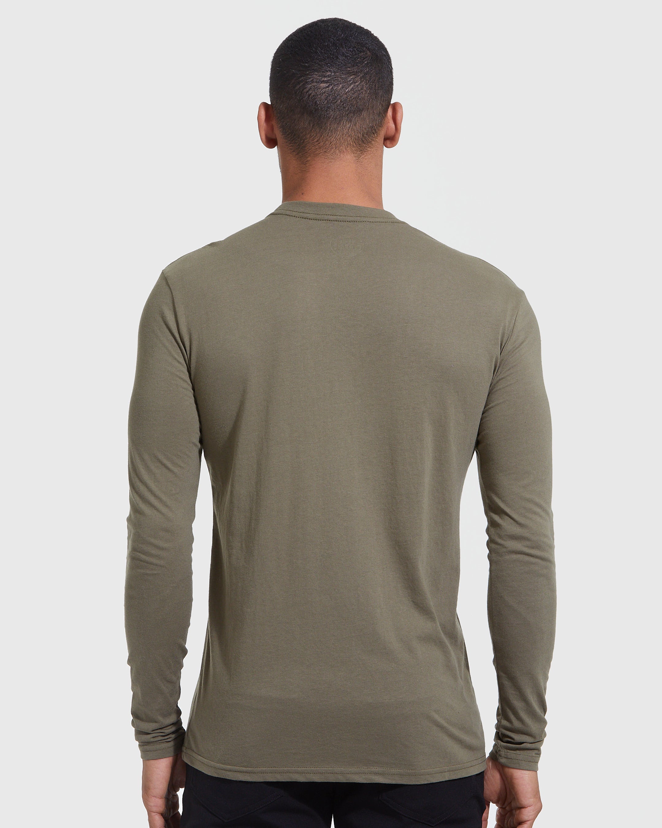 Military Green Crew Neck Long Sleeve – True Classic