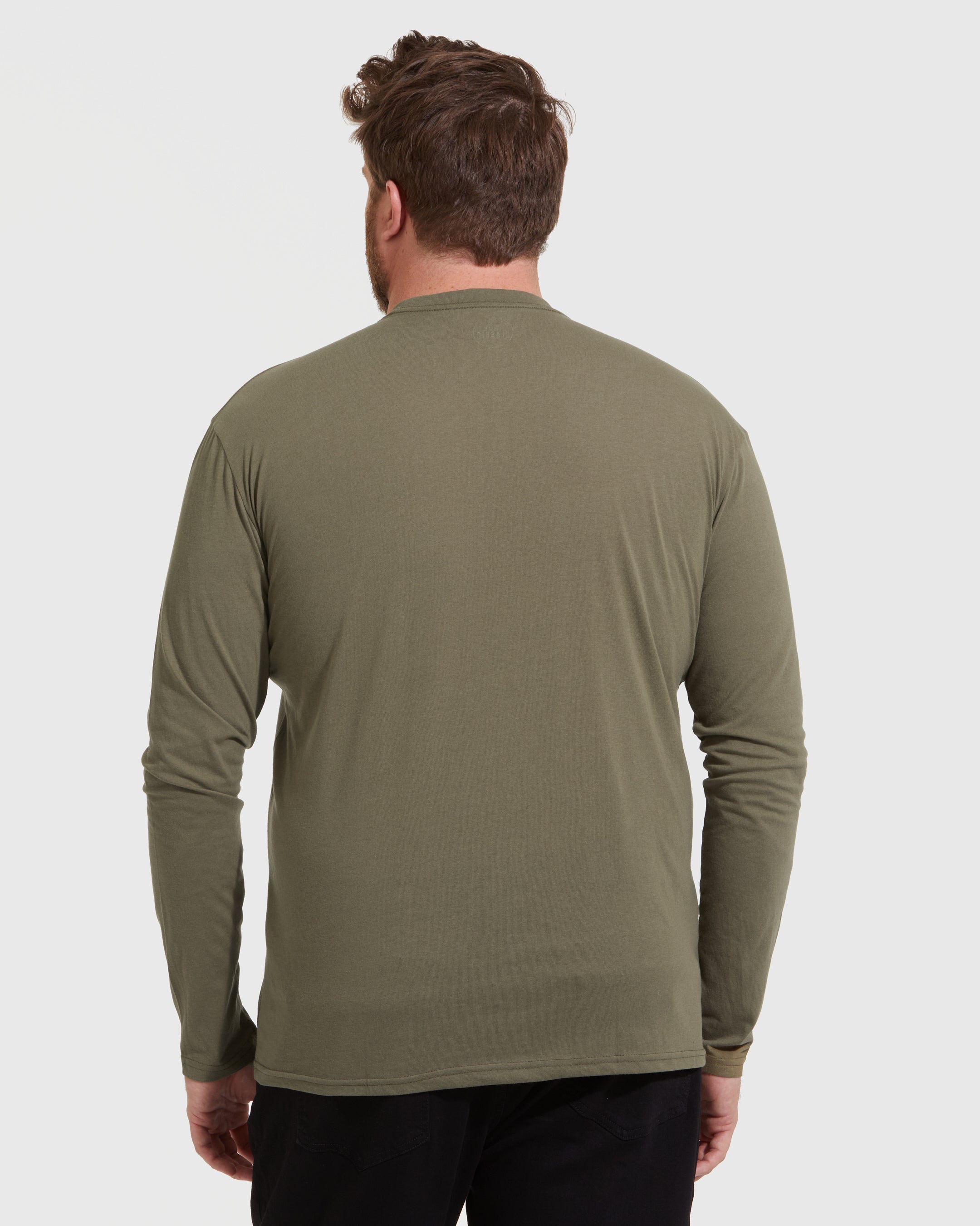 Military Green Crew Neck Long Sleeve – True Classic