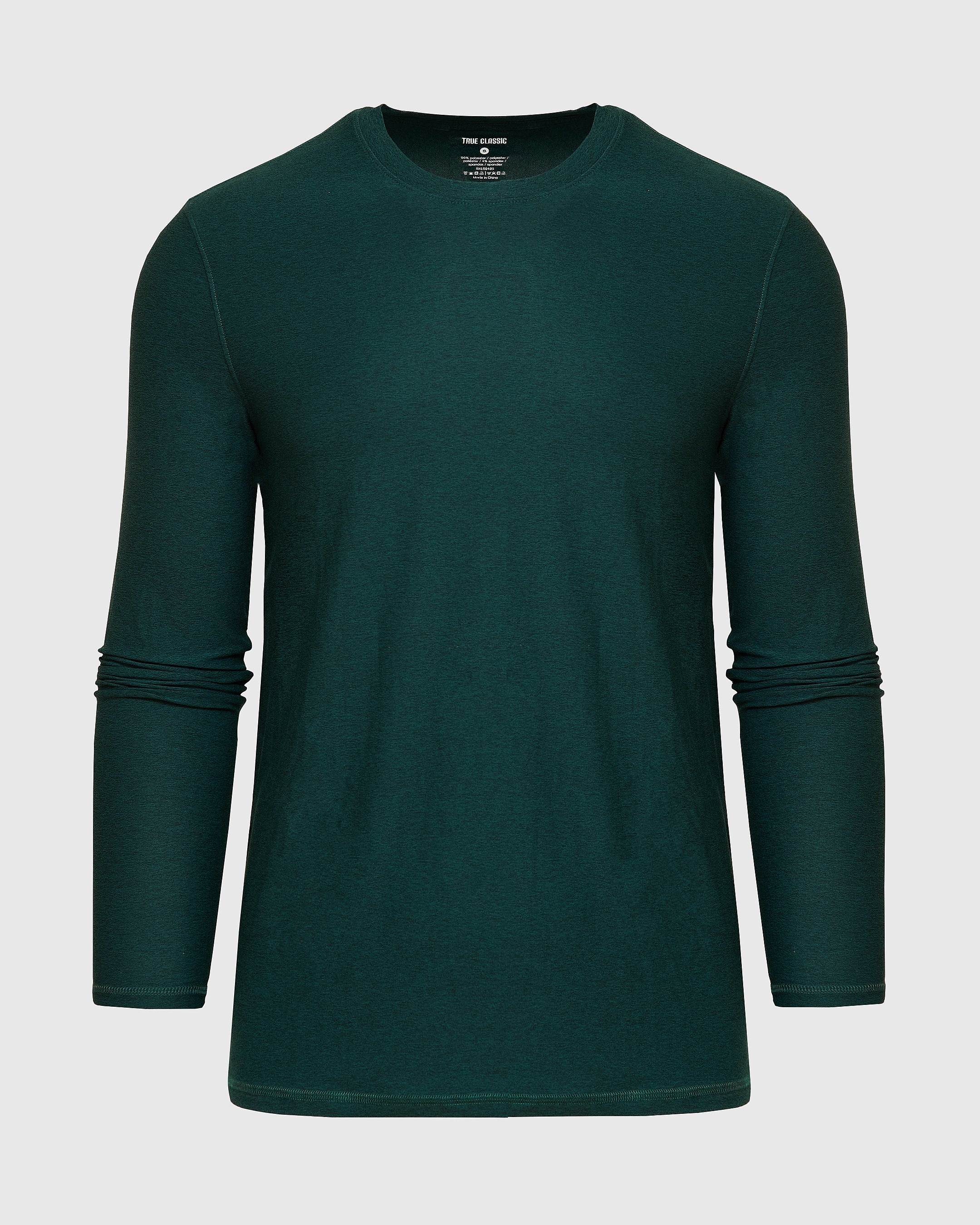 Evergreen Heather Active Long Sleeve Crew T-Shirt | Evergreen Heather ...