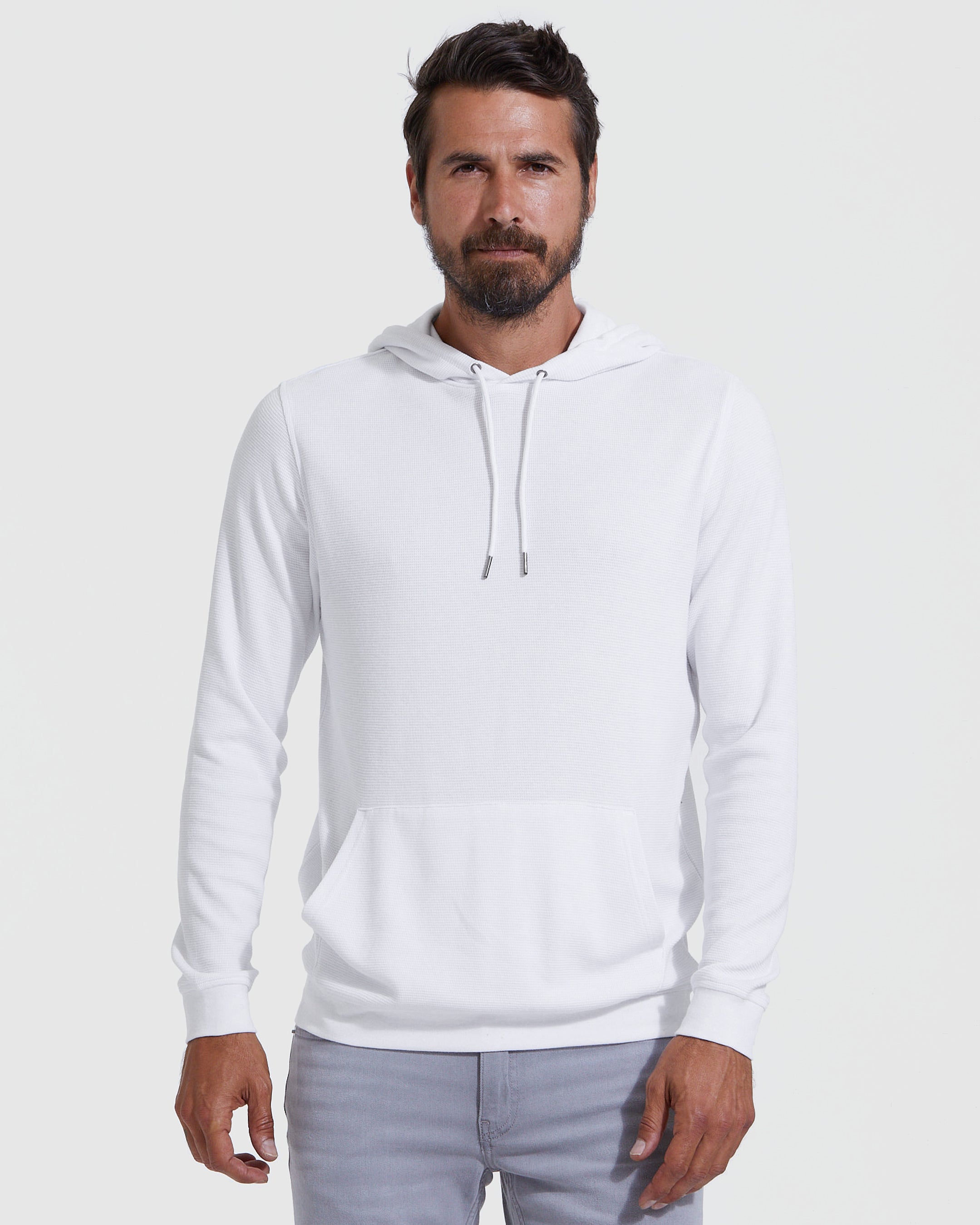 White Waffle Hoodie - True Classic