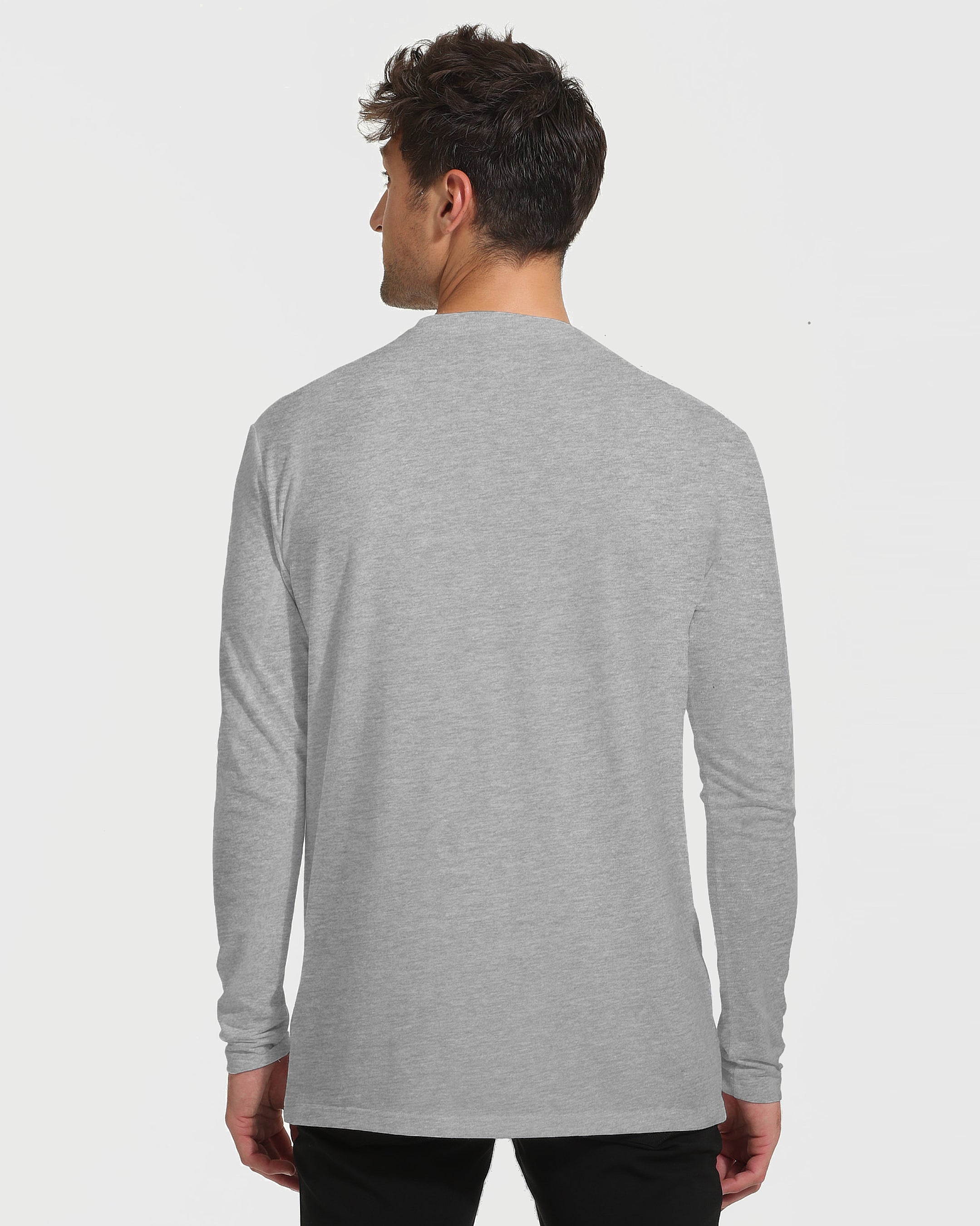 Heather Gray Tall Crew Neck Long Sleeve | Heather Gray Tall Long Sleeve ...