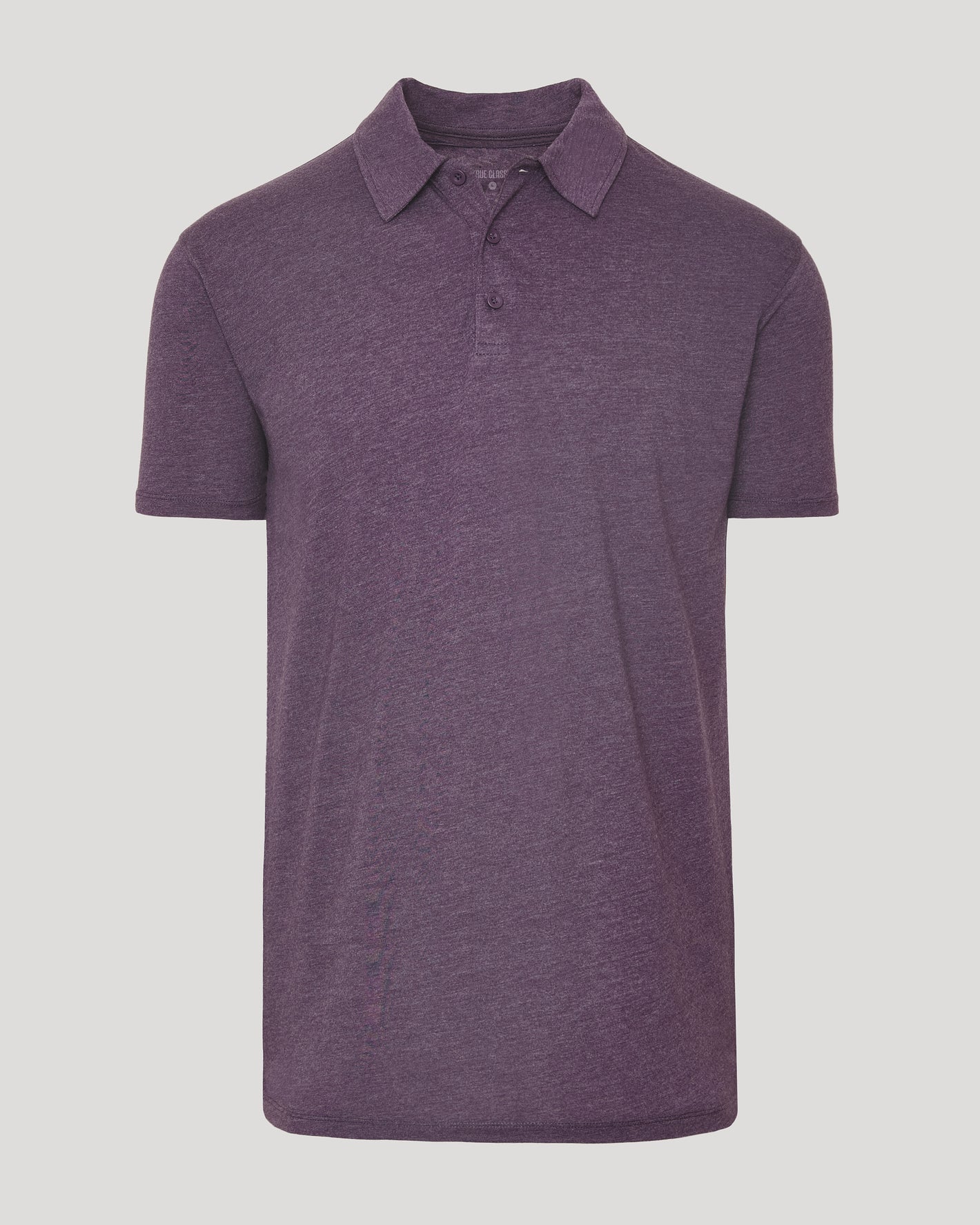 Dark Heather Plum Short Sleeve Tall Polo