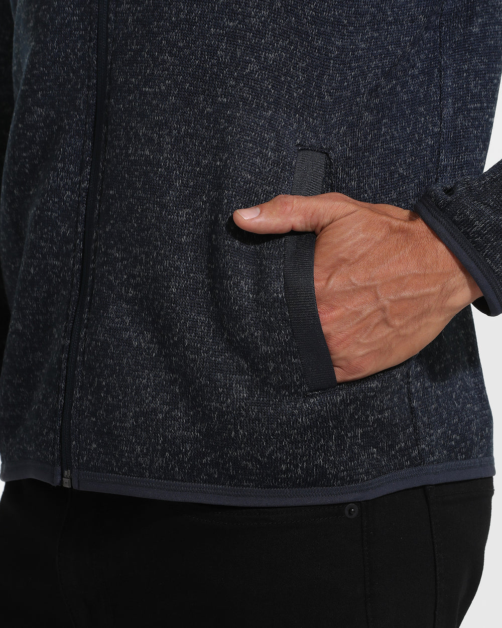 Navy Sweater Fleece Jacket | Navy Sweater Fleece Jacket | True Classic