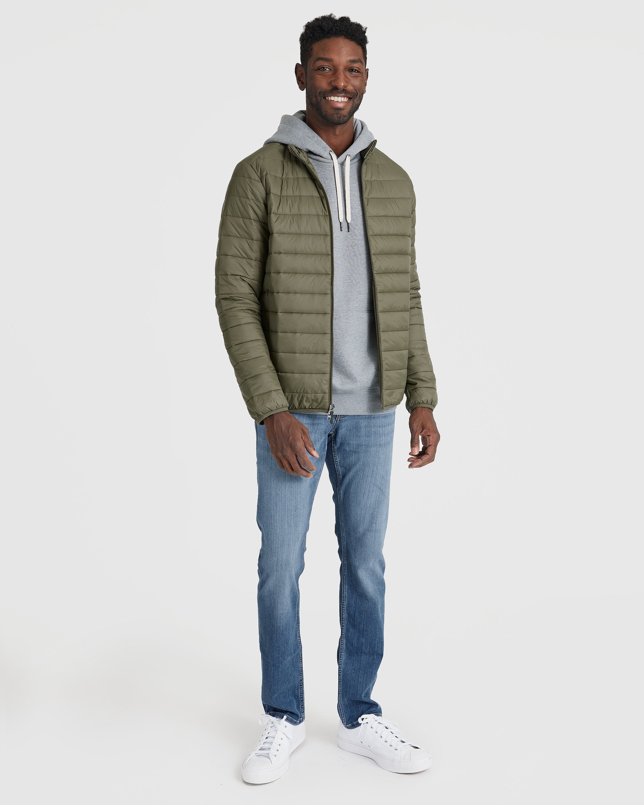 Military Green Puffer Jacket | Military Green Puffer Jacket | True Classic