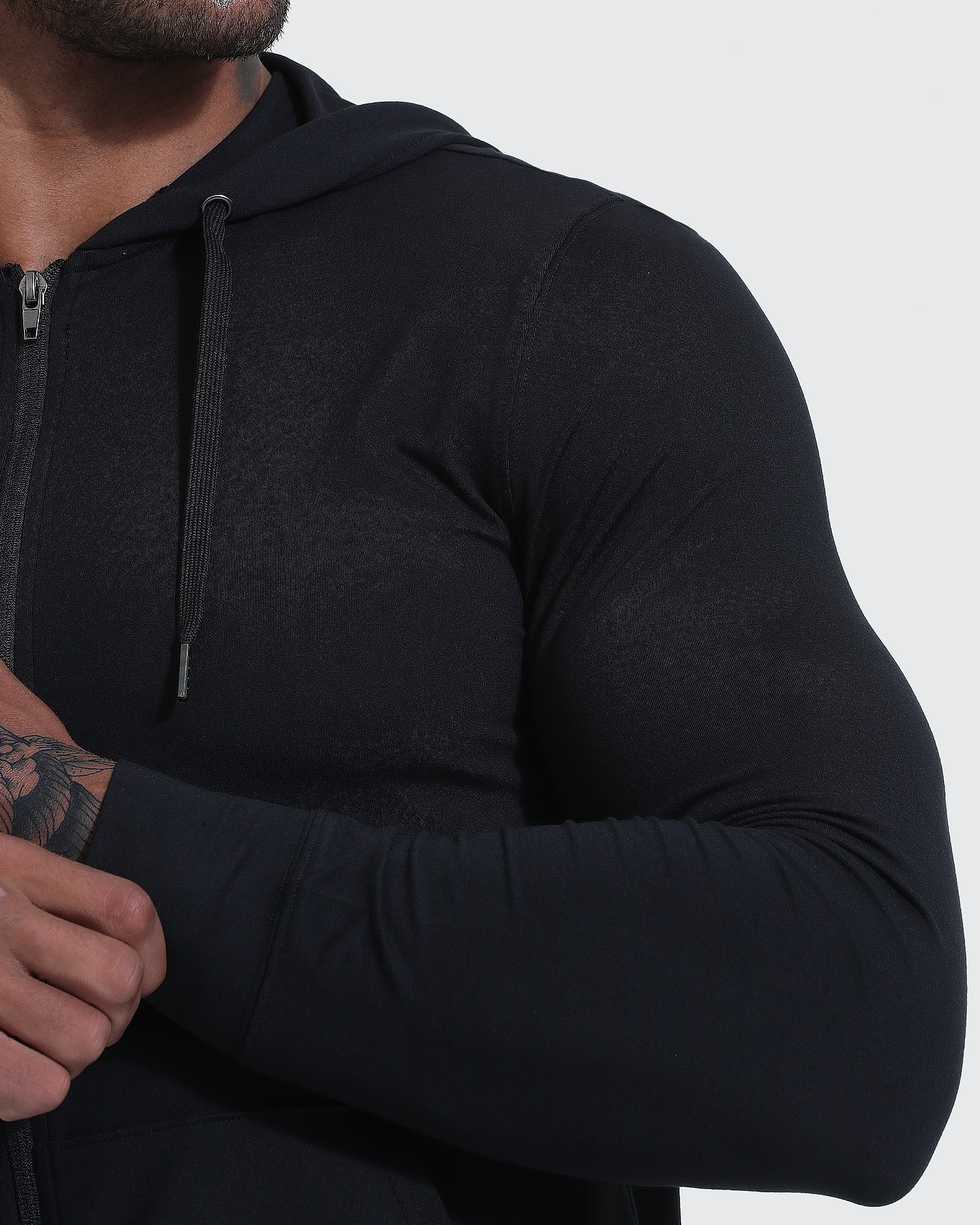 Black Active Comfort Full Zip Hoodie | Black Active Comfort Full Zip ...