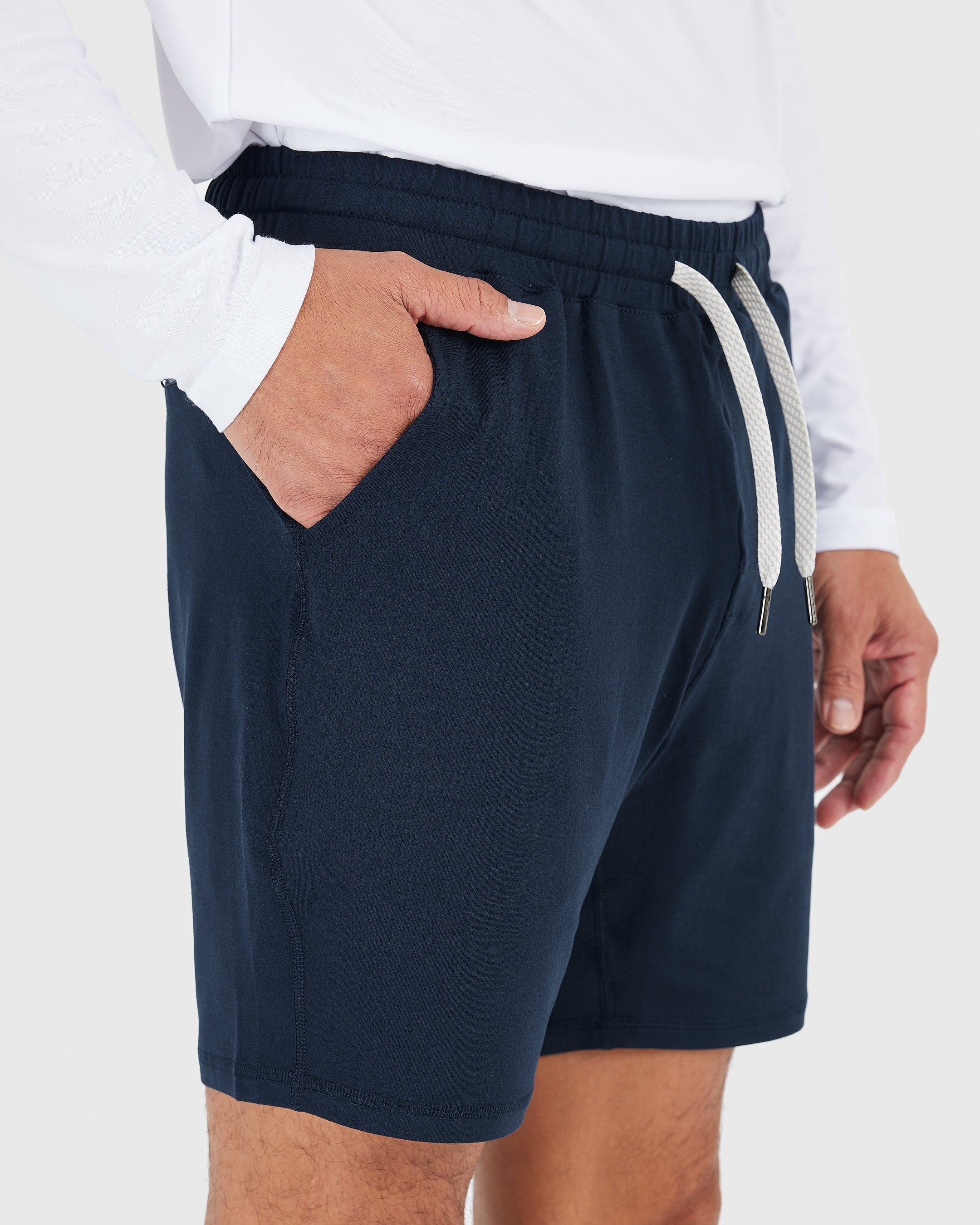 Dark Heather Navy Active Comfort Short – True Classic
