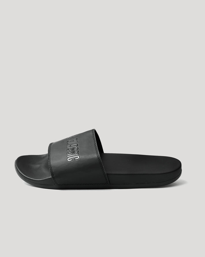 Black Comfort Slides | Black Comfort Slides | True Classic