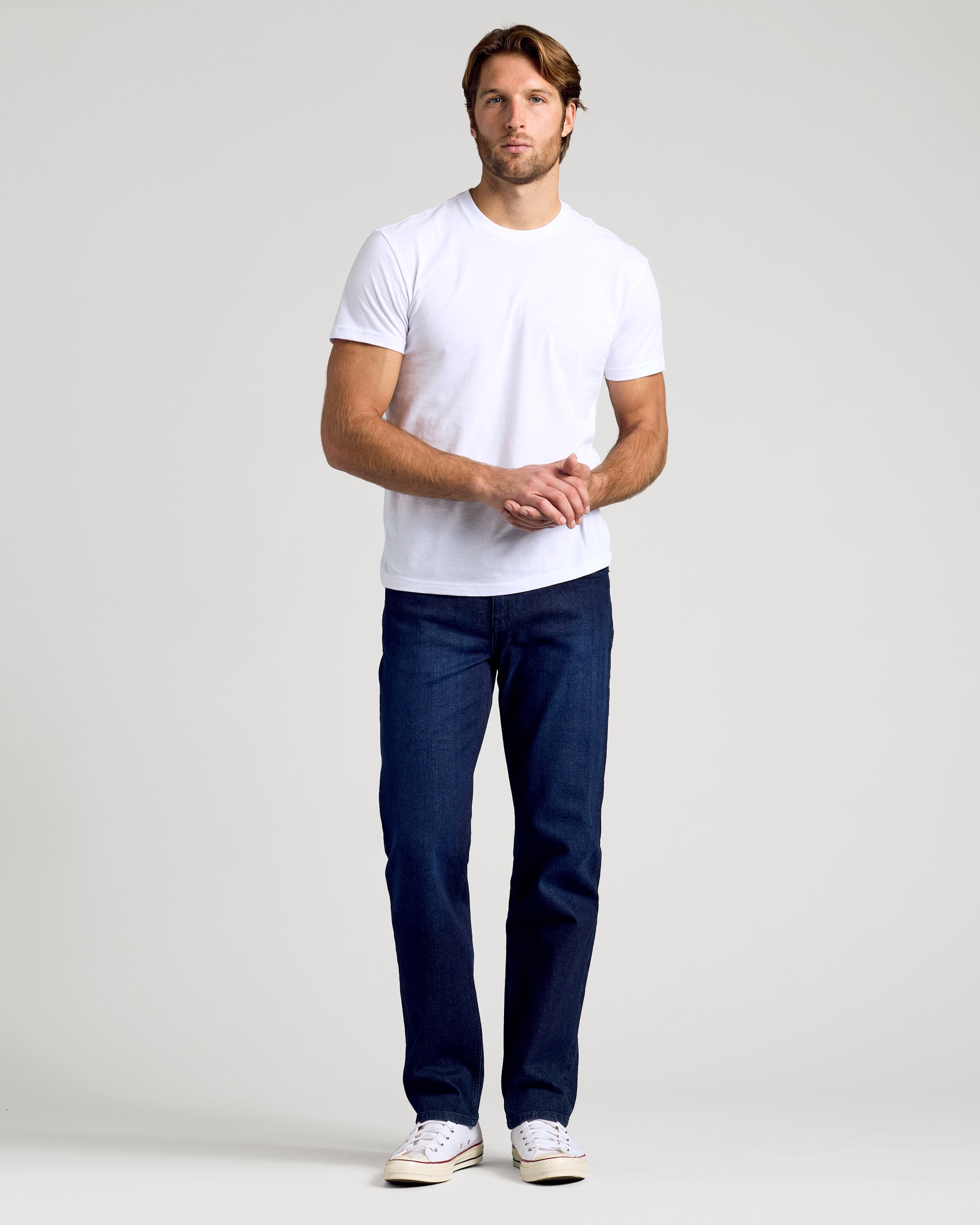 Indigo Rinse Straight Authentic Denim Jeans | Indigo Rinse Straight ...