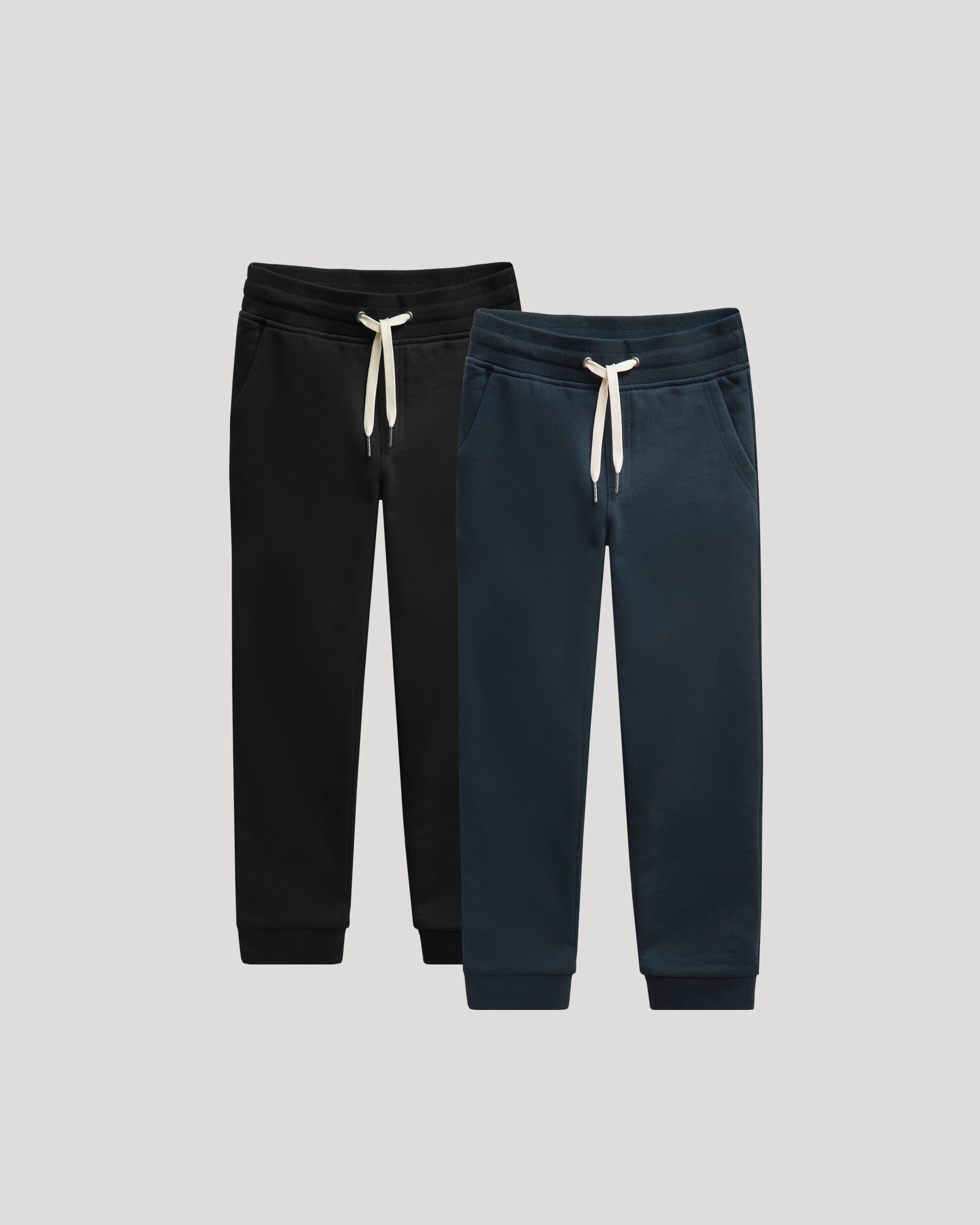 Boys' Black & Navy Fleece Joggers 2-Pack - True Classic
