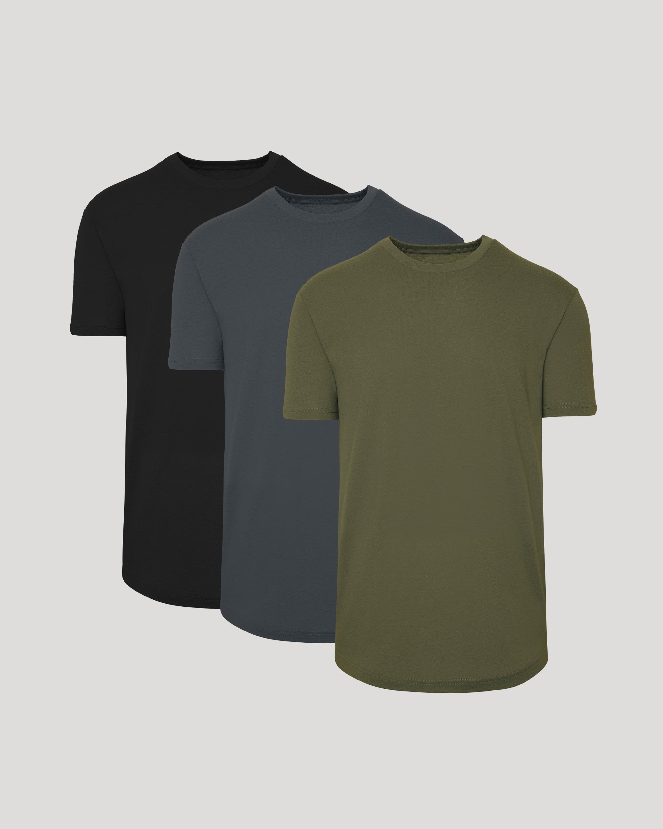 Curved Hem Classic Crew Neck 3-Pack | True Classic