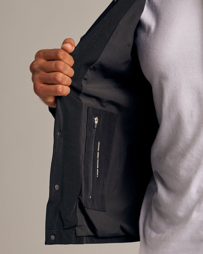 Black Coaches Jacket | Black Coaches Jacket | True Classic