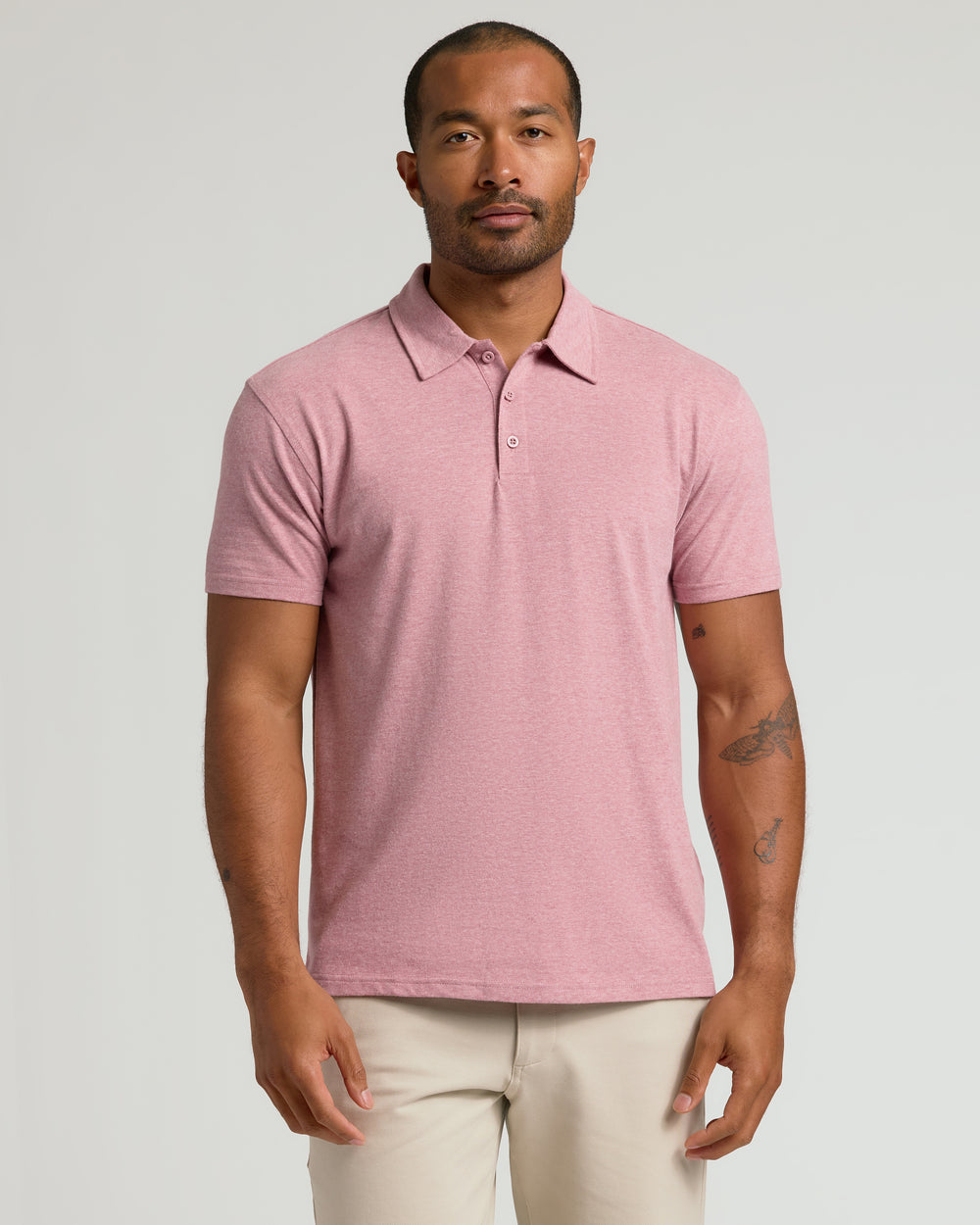 Light Heather Boysenberry Classic Polo
