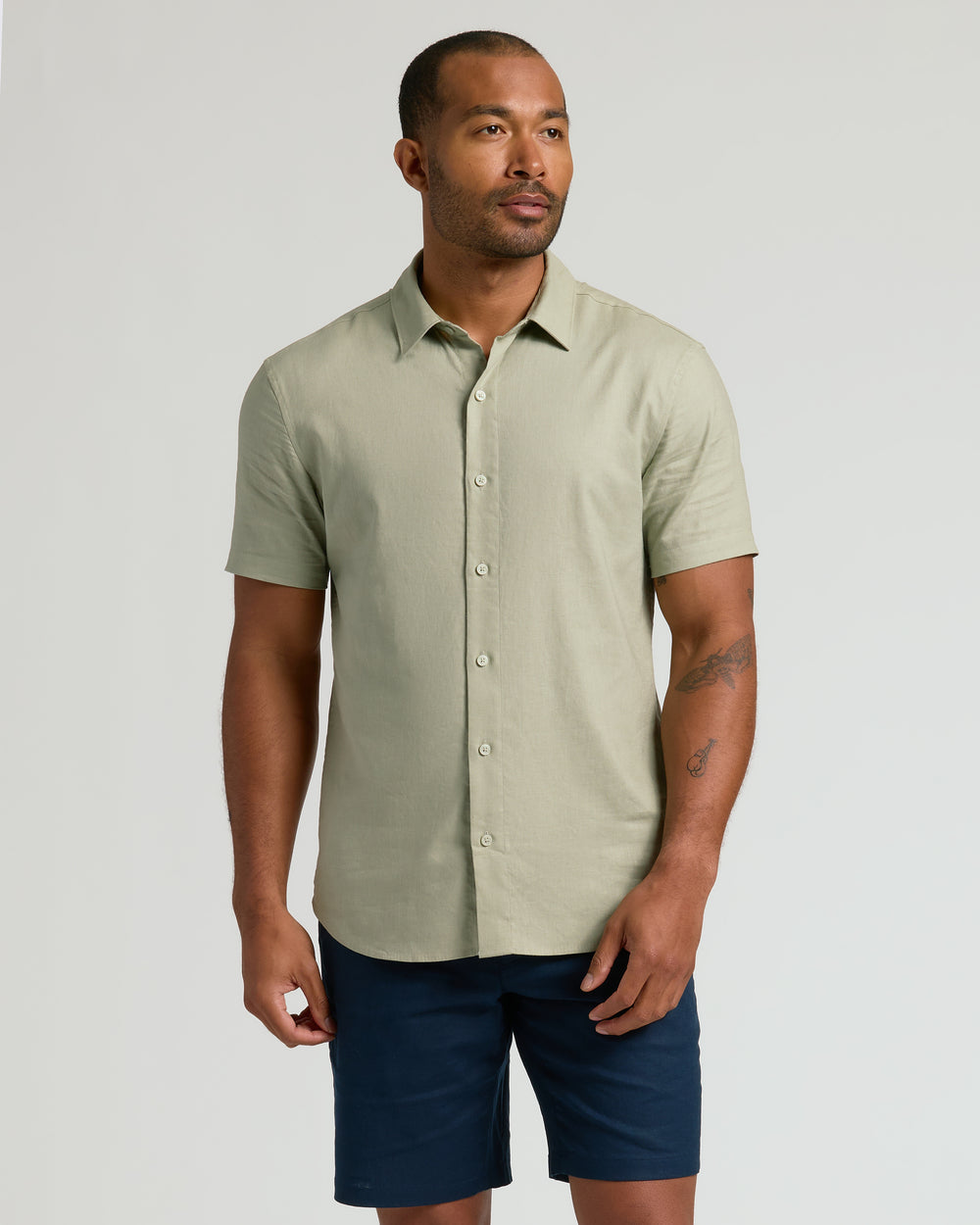 The Staple Short Sleeve Linen Shirt 3-Pack