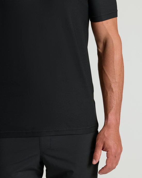 Black Active V-Neck | Black Active V-Neck | True Classic