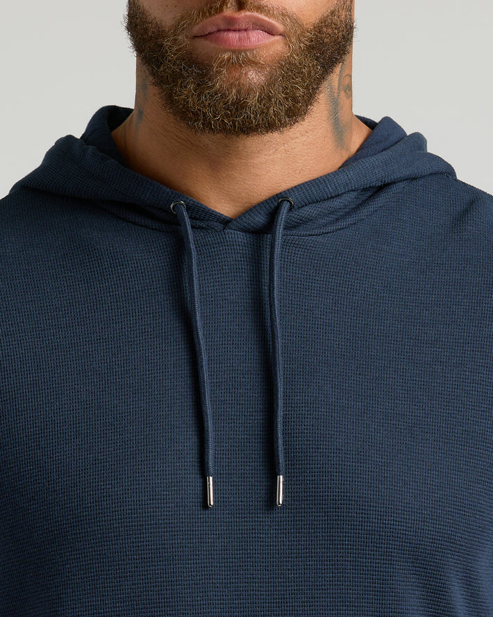 Navy Waffle Hoodie | Navy Waffle Hoodie | True Classic