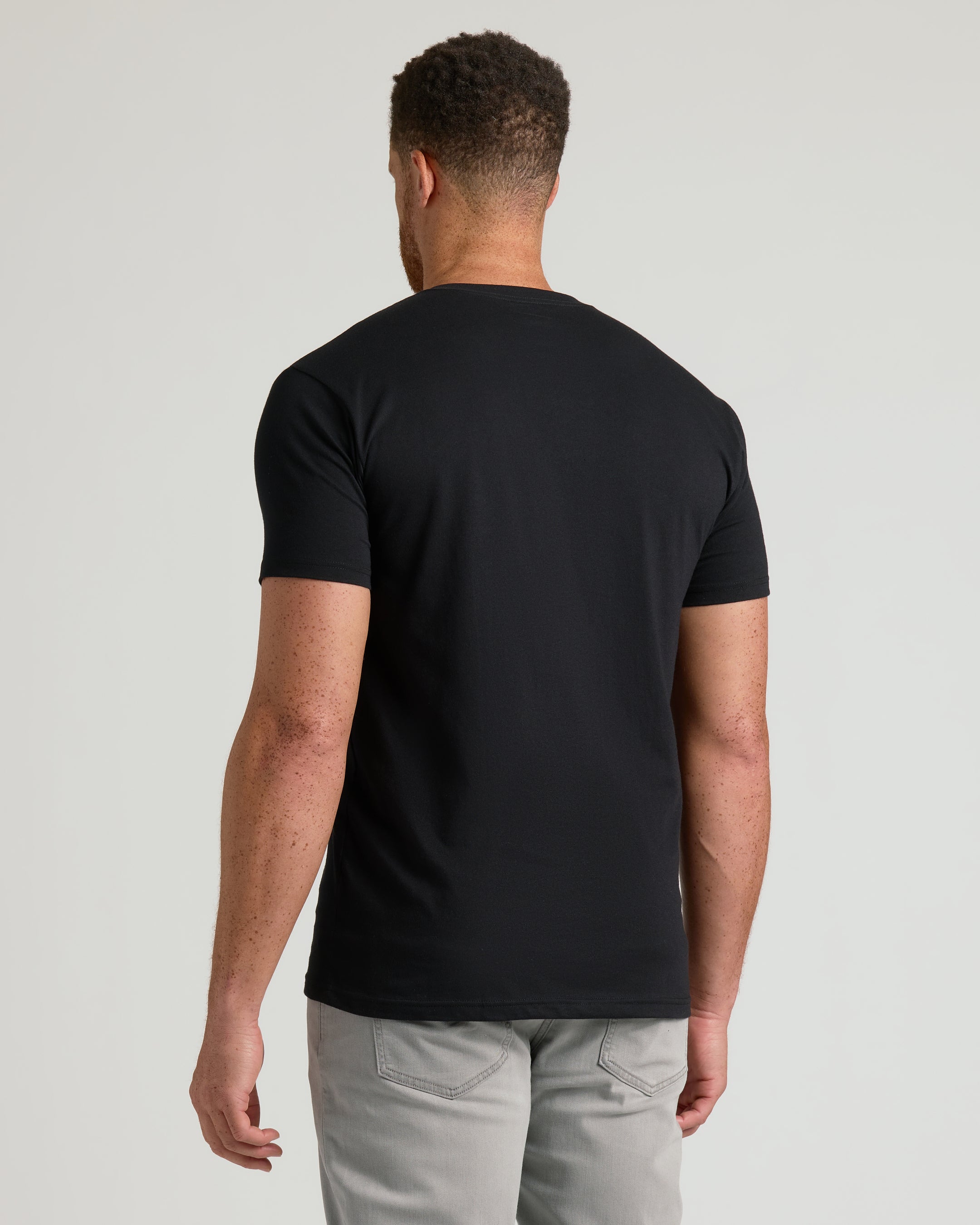 Black Short Sleeve Tall Classic V-Neck 6-Pack | Black Short Sleeve Tall ...