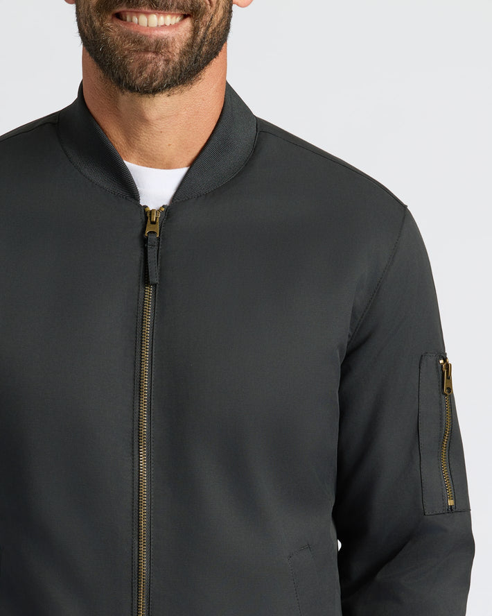 Black Bomber Jacket | Black Bomber Jacket | True Classic