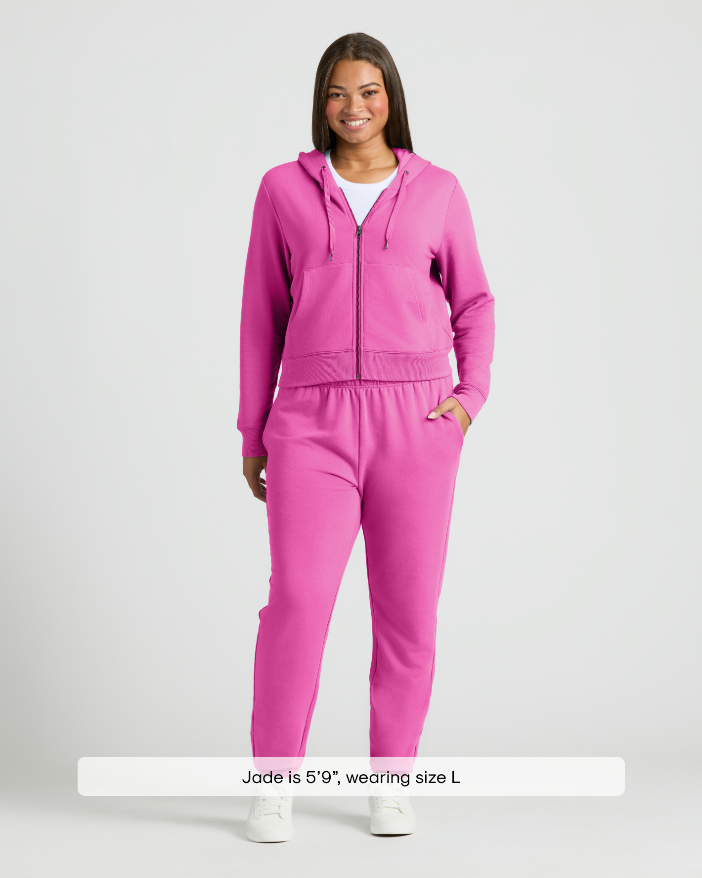 Womens Electric Fuchsia Relaxed Joggers - True Classic