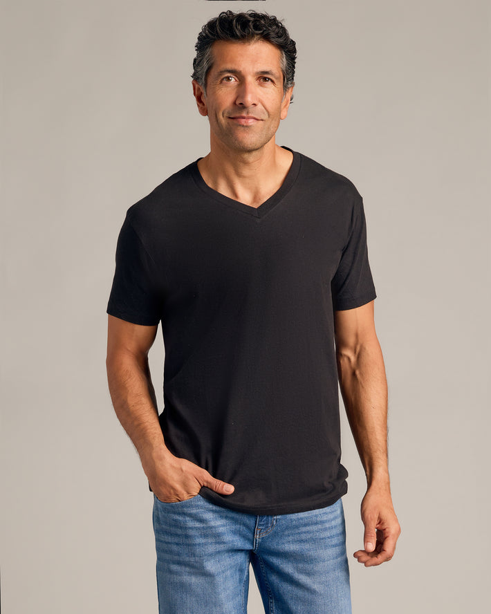 Black & White V-Neck Tee 6-Pack | Black & White V-Neck Tee 6-Pack ...