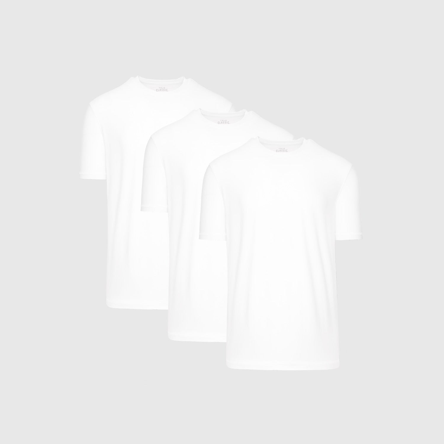 All White Active Crew 3-Pack – True Classic