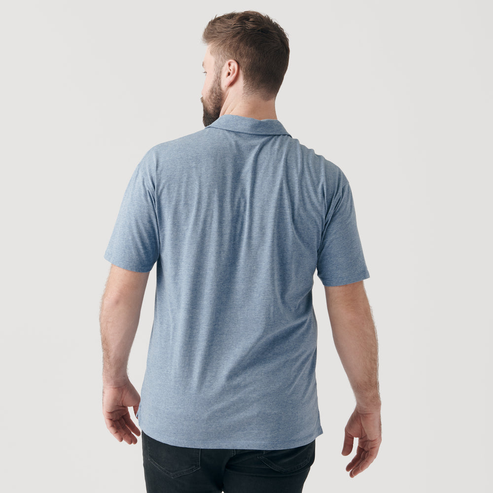 Heather Indigo Polo