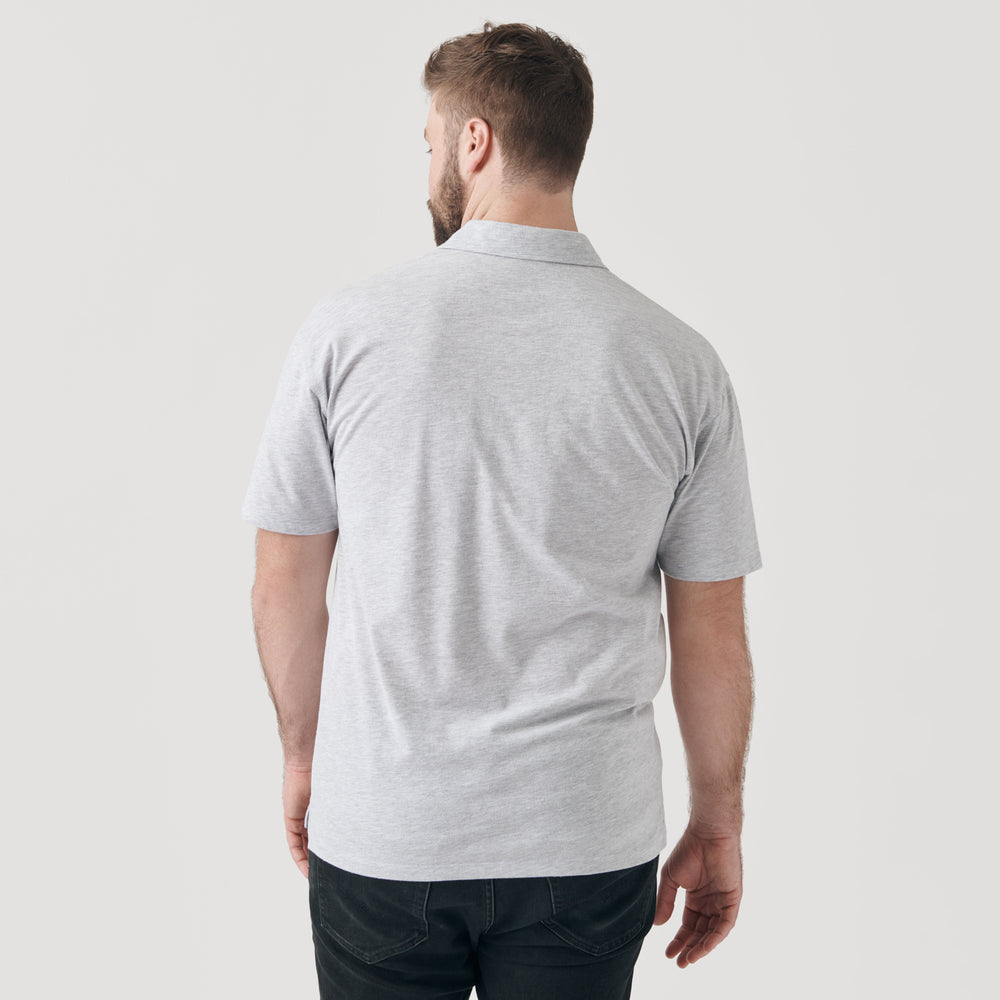 Light Heather Gray Polo